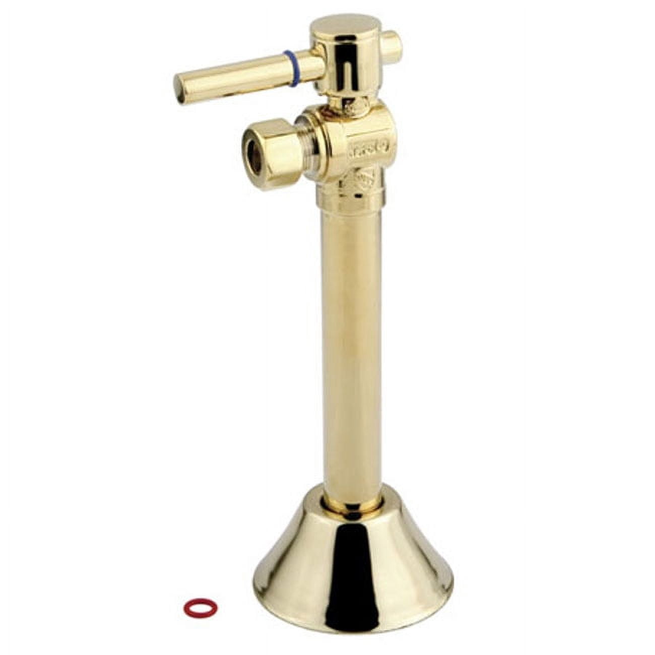 Kingston Brass CC83202DL 1/2" Sweat x 3/8" OD Comp Angle Shut Off Valve ...