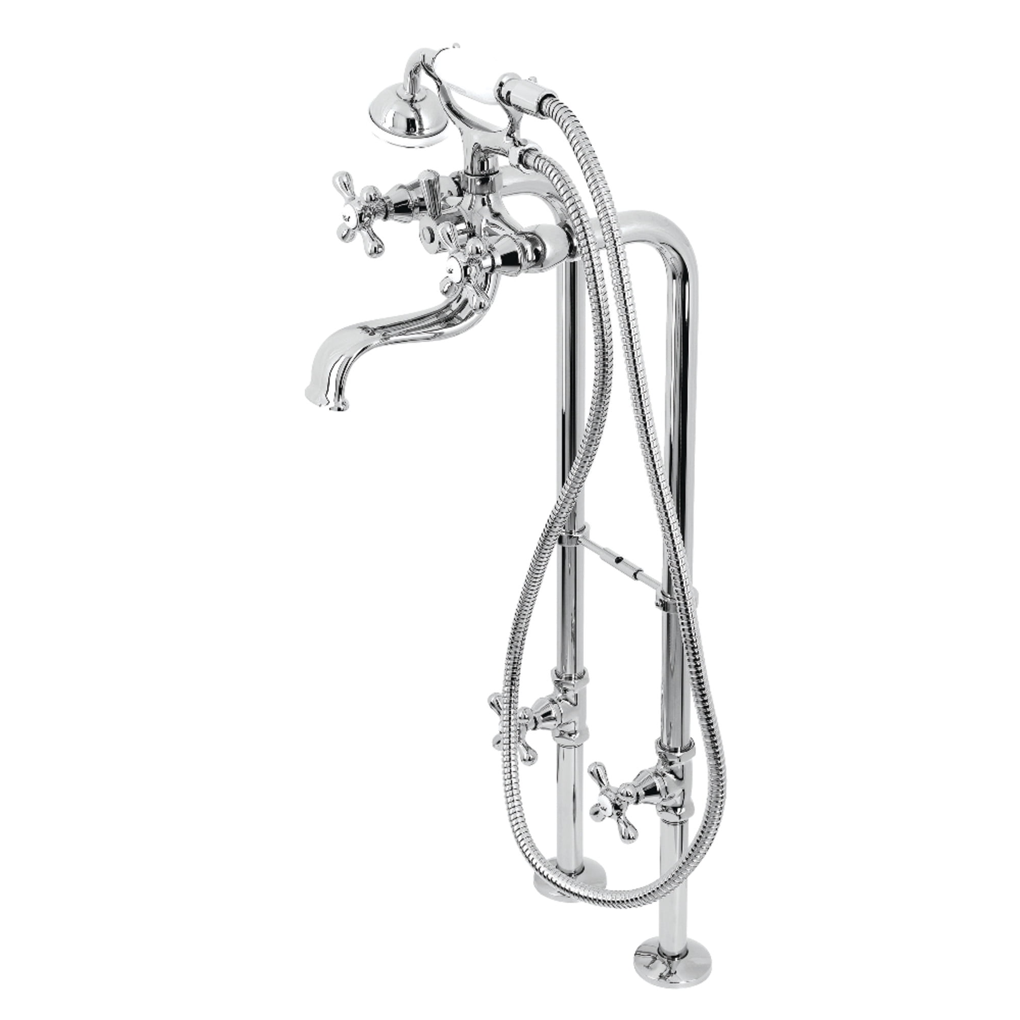Kingston Brass CCK226K1 Kingston Freestanding Clawfoot Tub Faucet ...