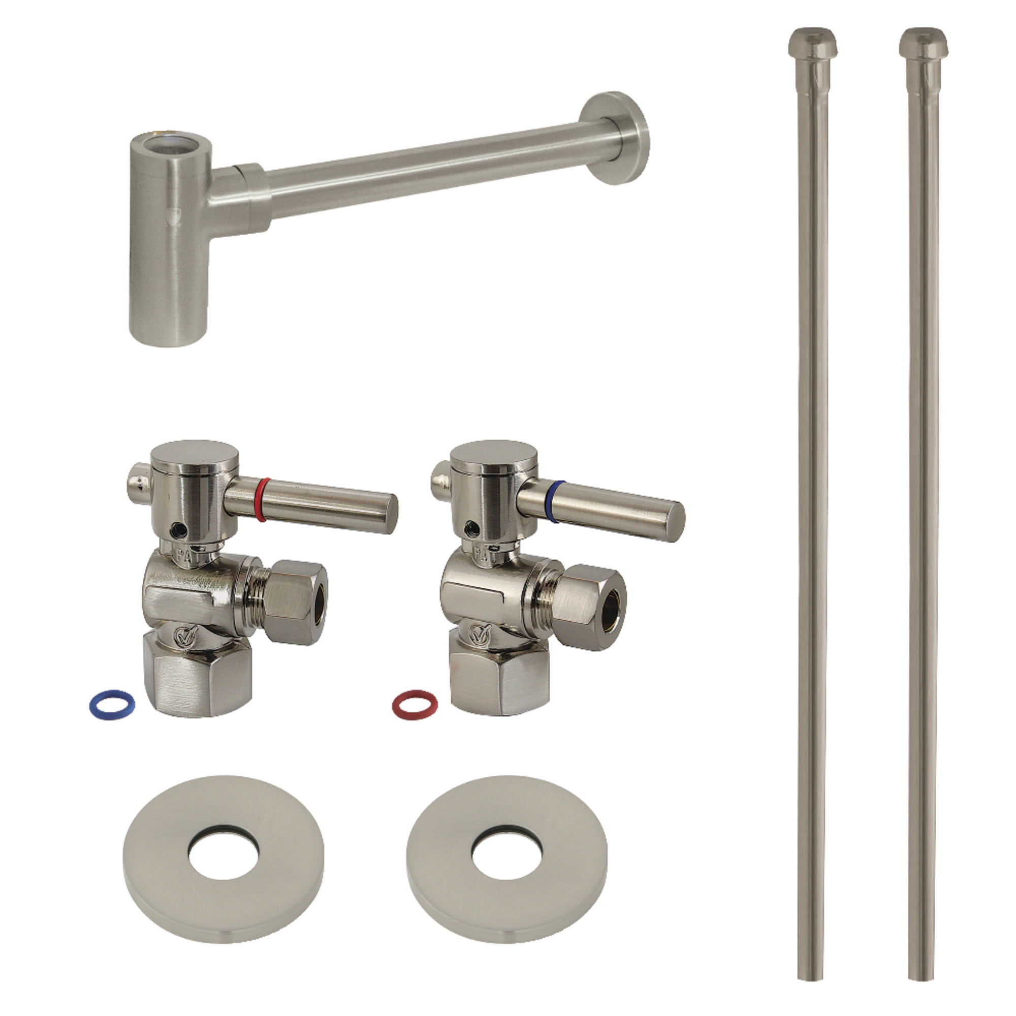 Kingston Brass CC43108DLLKB40 Trimscape Modern Plumbing Sink Trim Kit ...