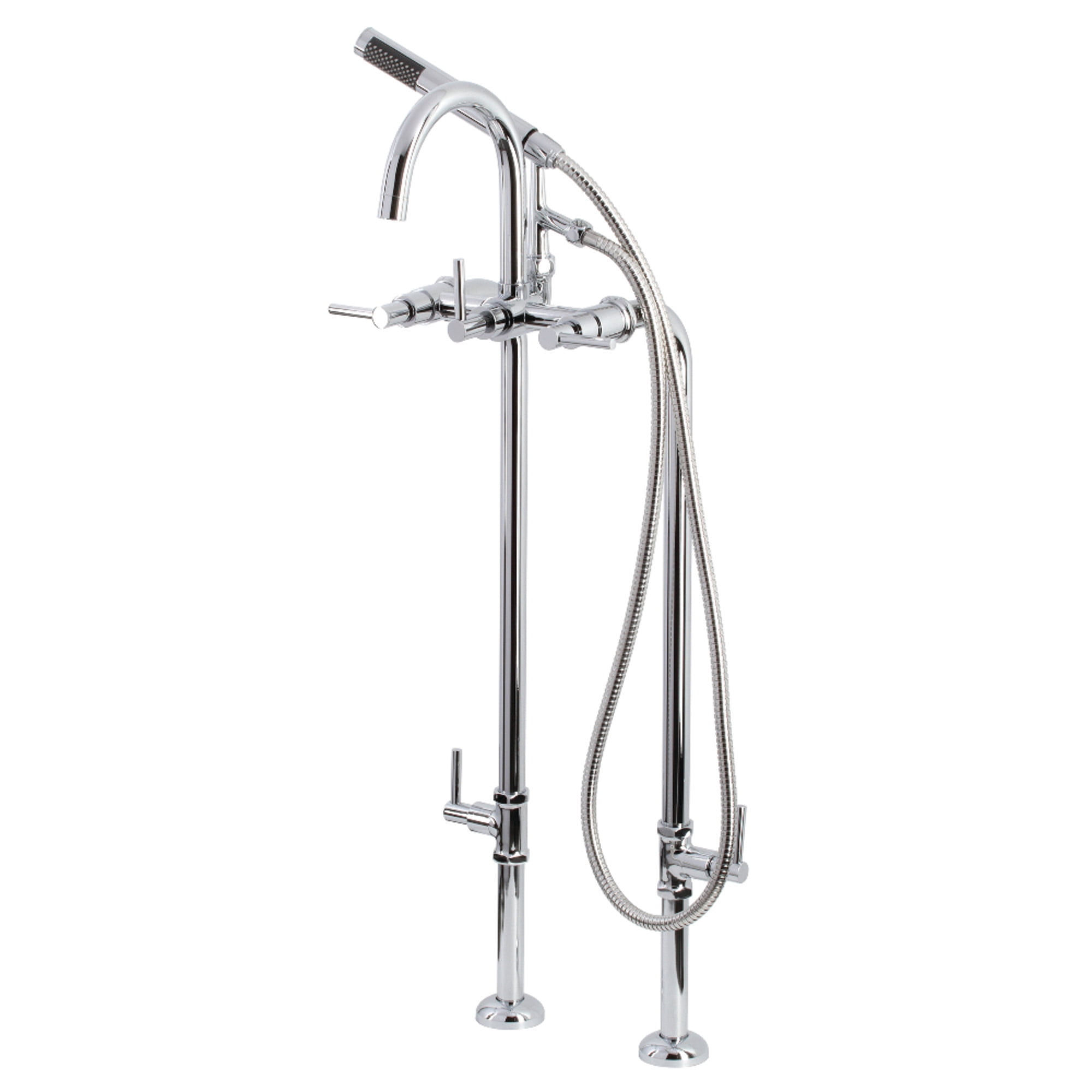 Aqua Vintage CCK8101DL Concord Freestanding Tub Faucet with Supply Line ...