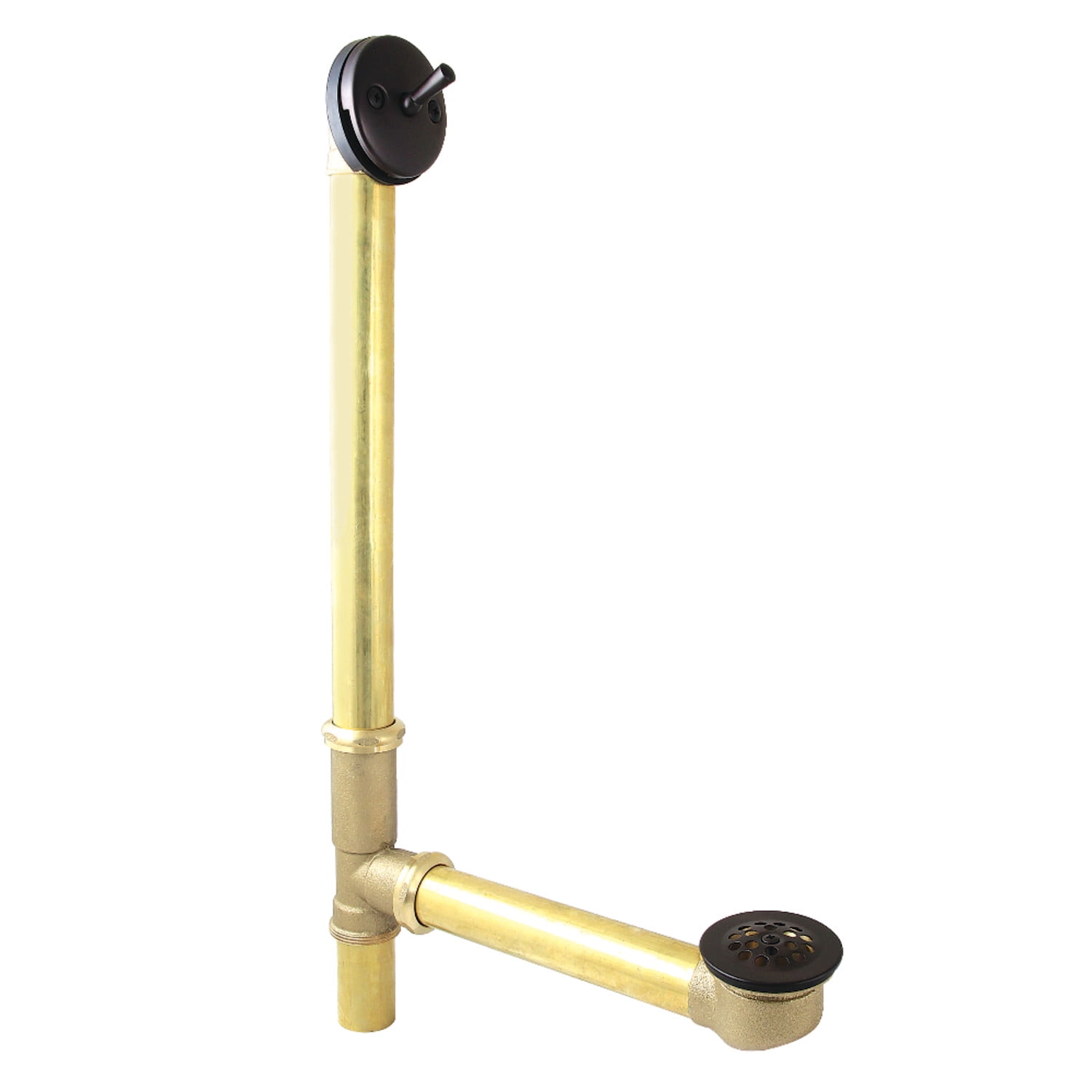 Kingston Brass DTL1165 21" Trip Lever Waste and Overflow with Grid, Oil ...