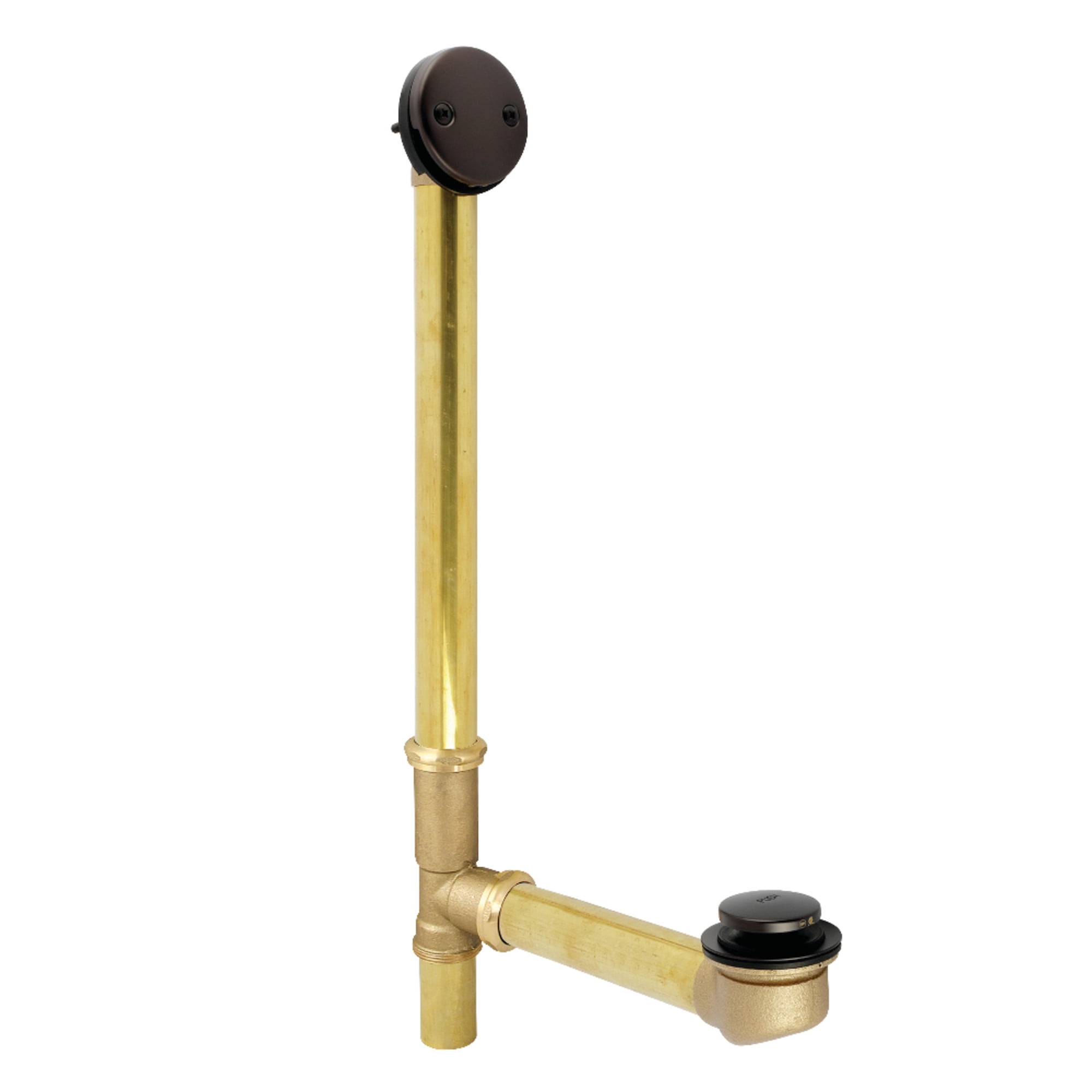 Kingston Brass DTT2165 21-Inch Brass Toe Touch Tub Waste and Overflow ...