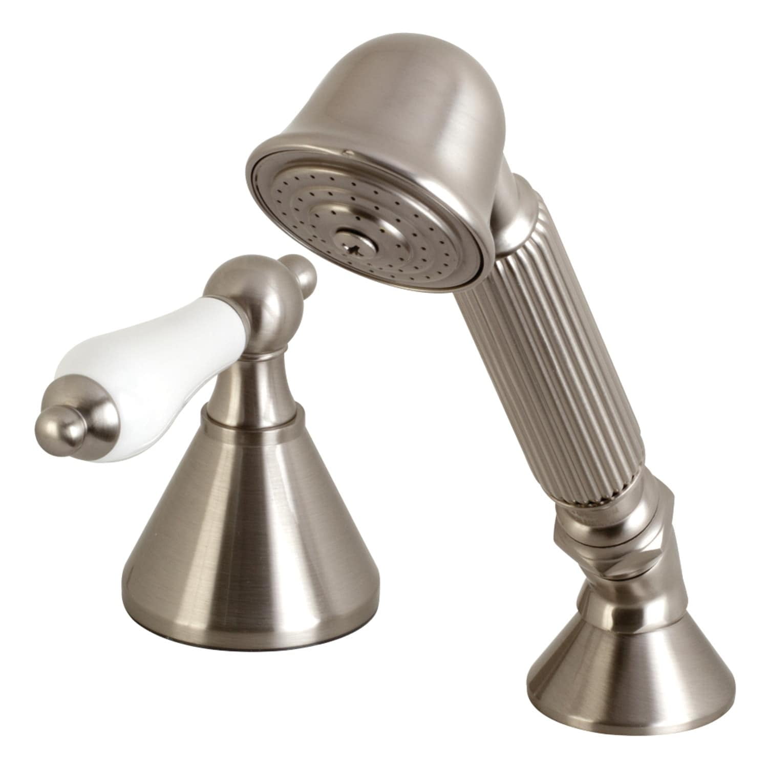 Kingston Brass Deck Mount Hand Shower with Diverter for Roman Tub ...