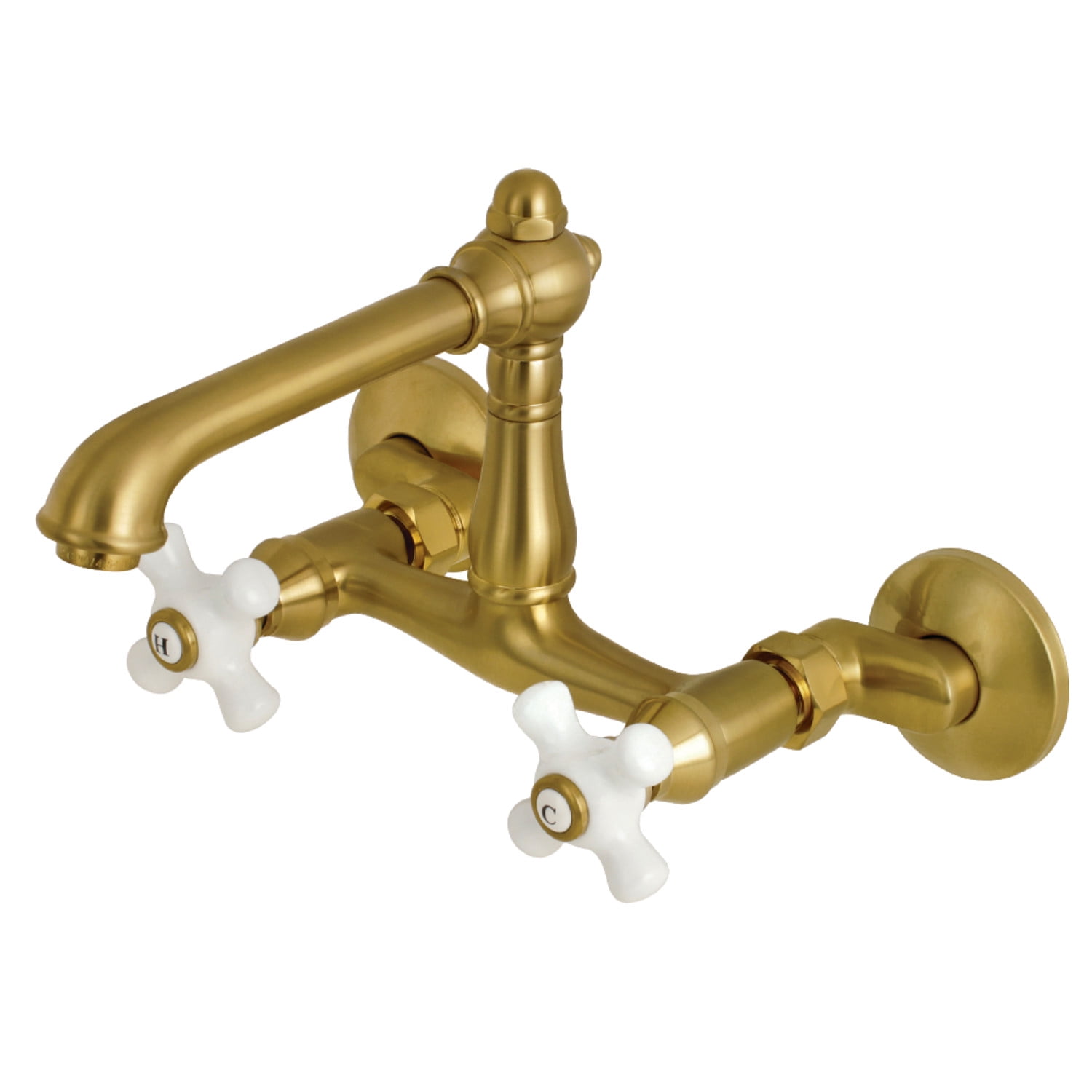 Kingston Brass English Country 6-Inch Adjustable Center Wall Mount ...