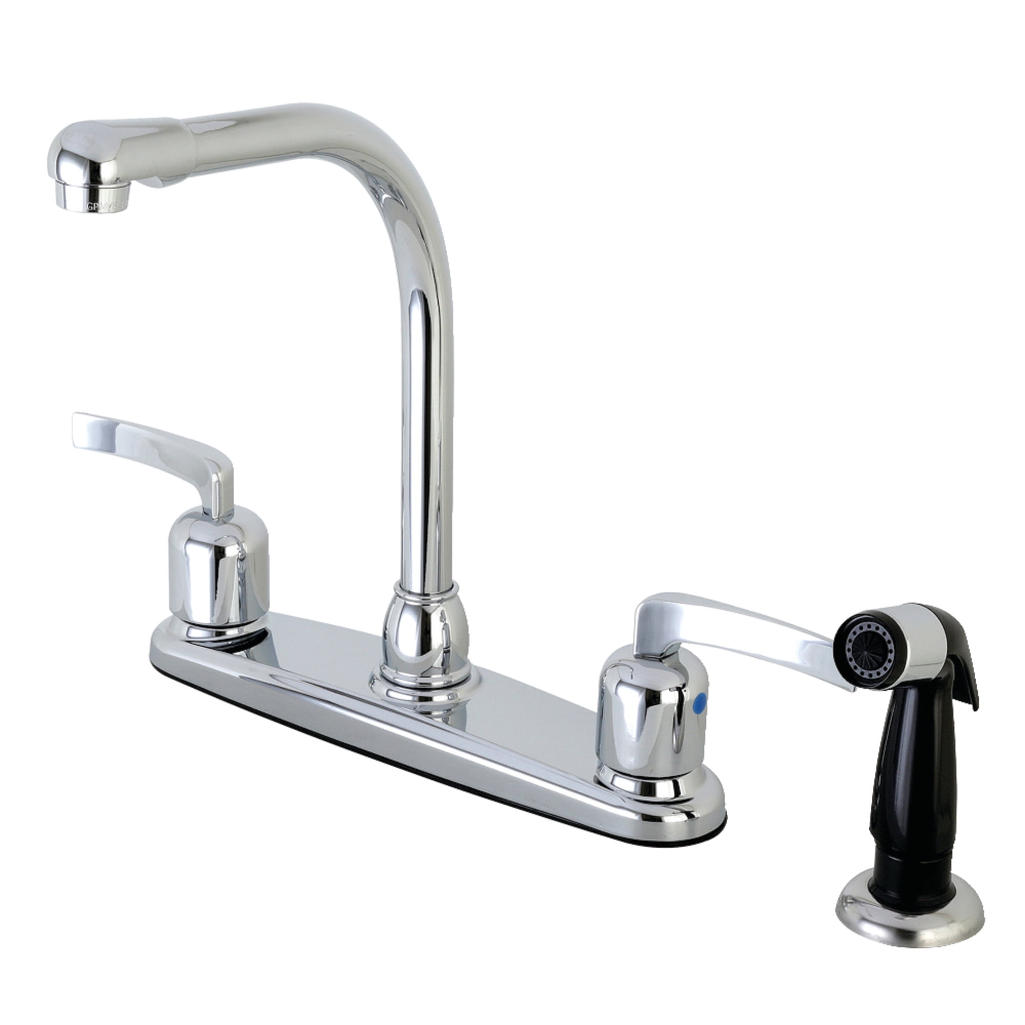 Kingston FB751EFL Centurion Two-Handle 4-Hole 8" Centerset Kitchen ...