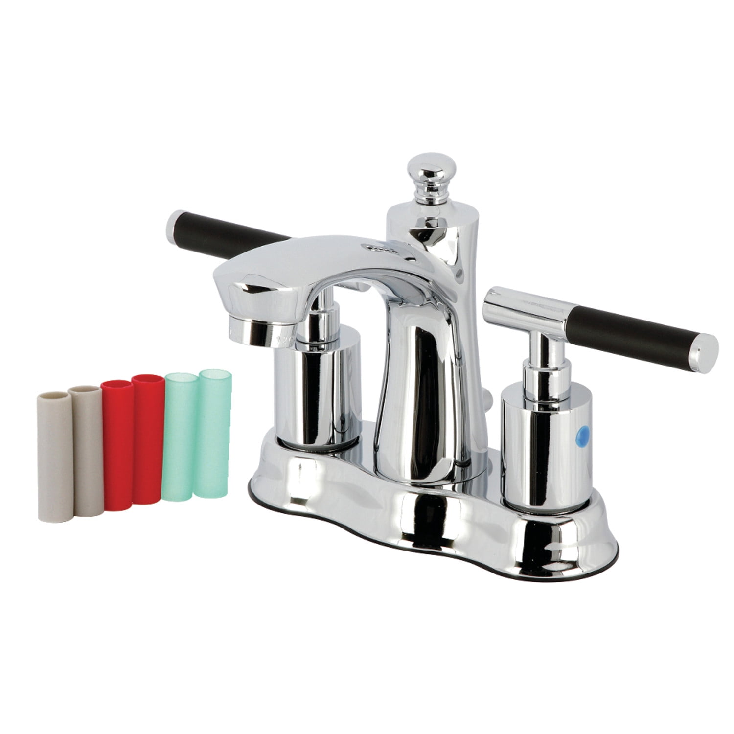 Kingston Brass FB7611CKL Kaiser 4 in. Centerset Bathroom Faucet with ...