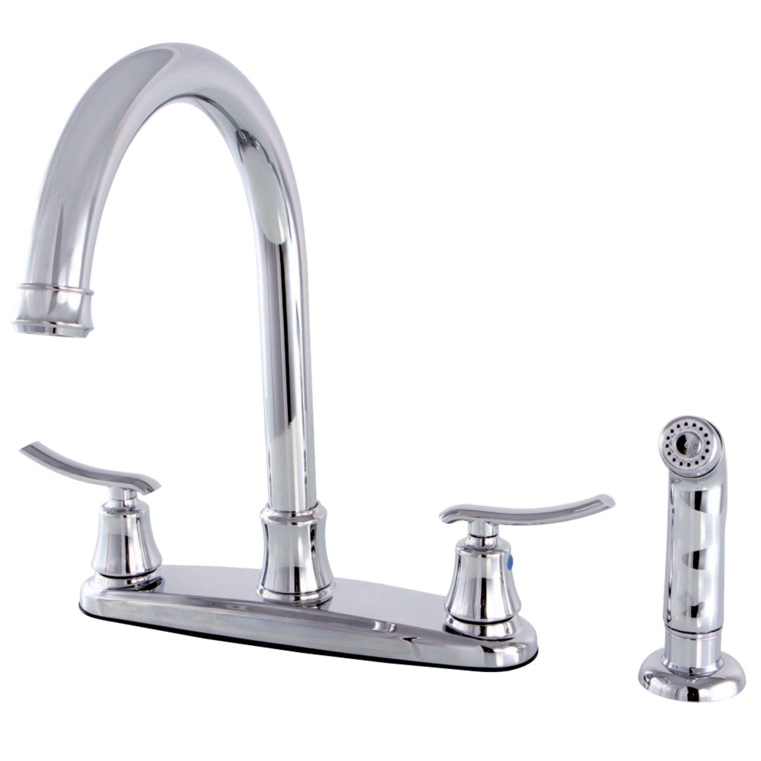 Kingston Brass FB7791JLSP 8-Inch Centerset Kitchen Faucet with Sprayer ...
