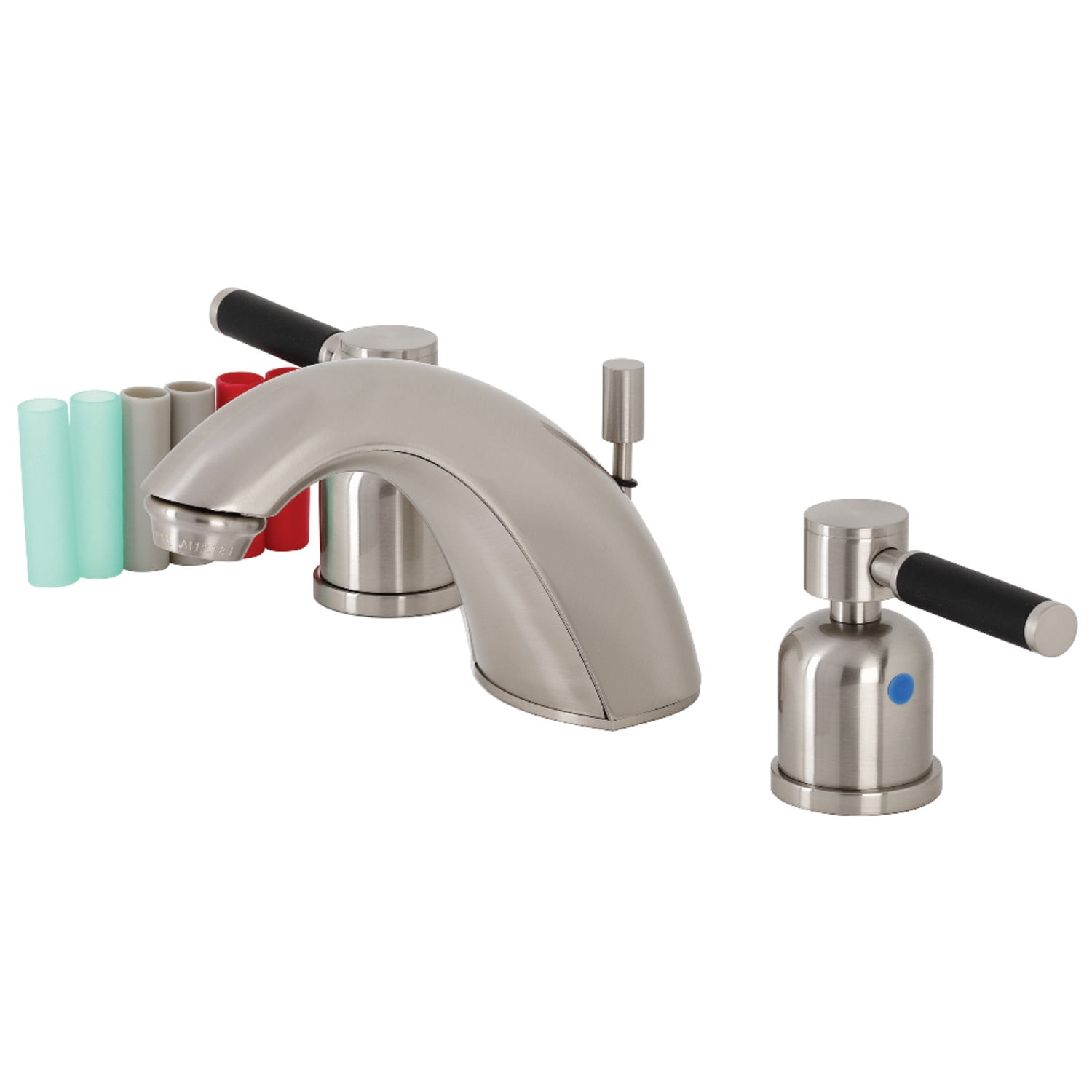 Kingston Brass FB8958DKL Kaiser Widespread Bathroom Faucet, Brushed ...