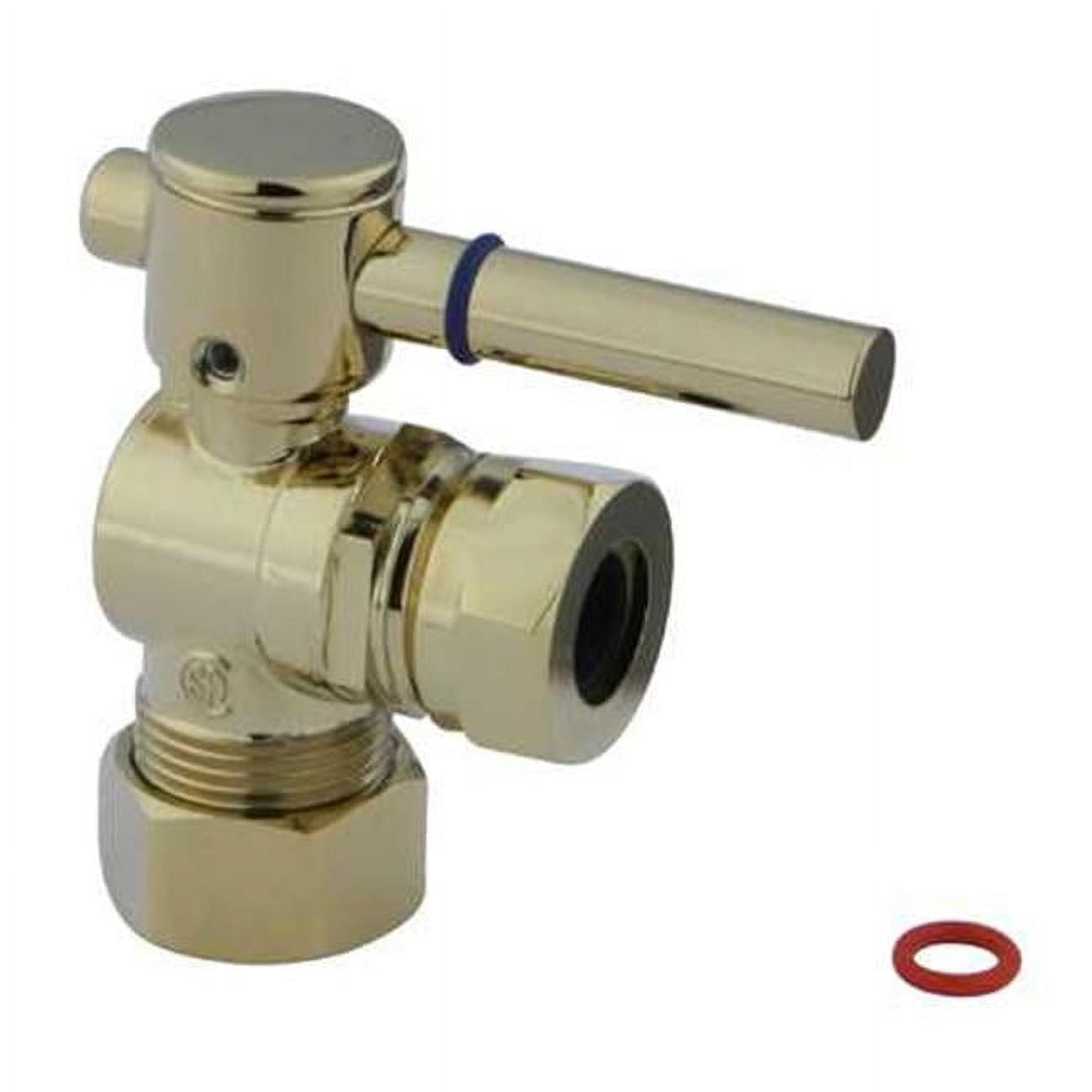 Kingston Brass Fauceture Compression Angle Valve - Polished Brass ...