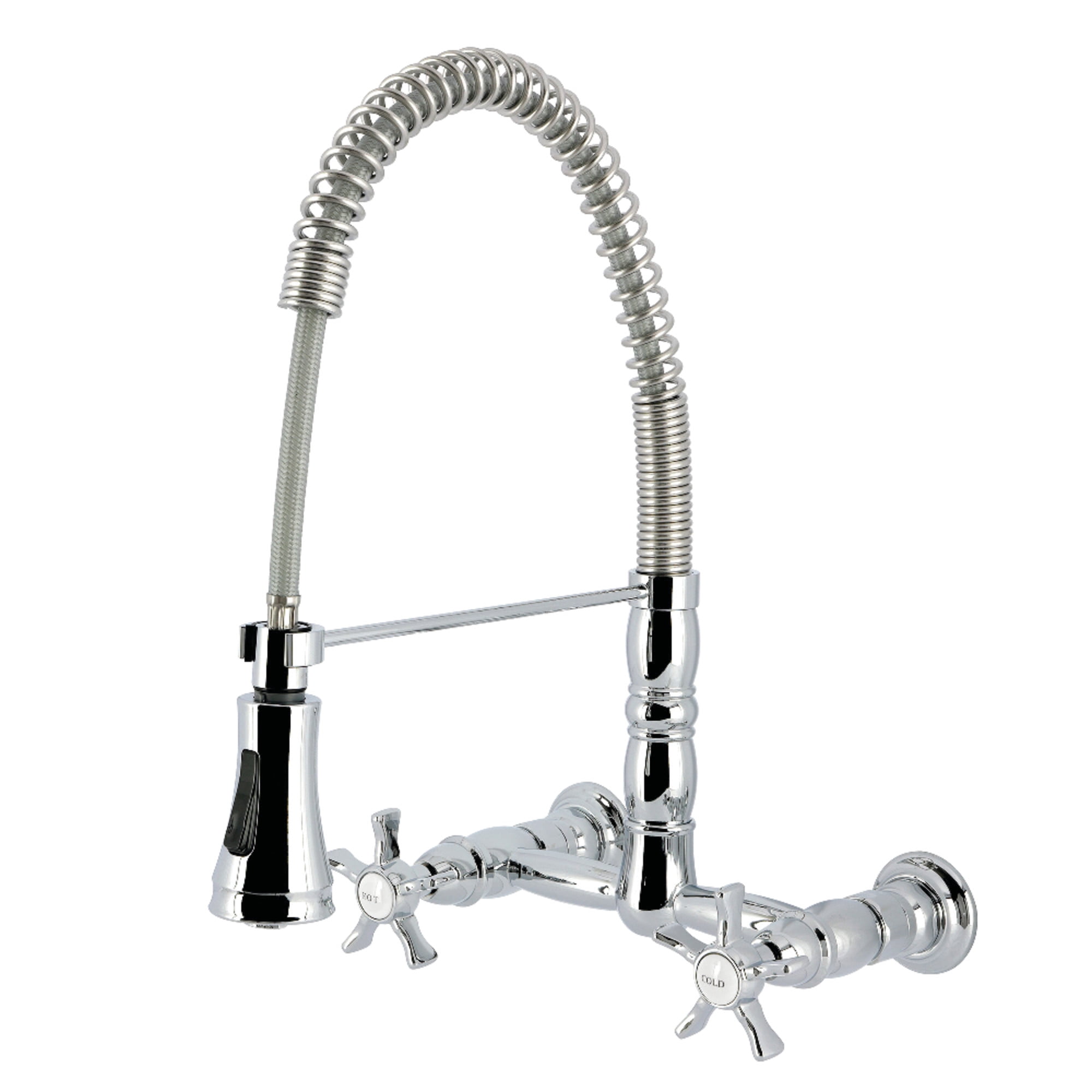 Kingston Brass GS1241NX Hamilton Double-Handle 2-Hole Wall-Mount Pre ...