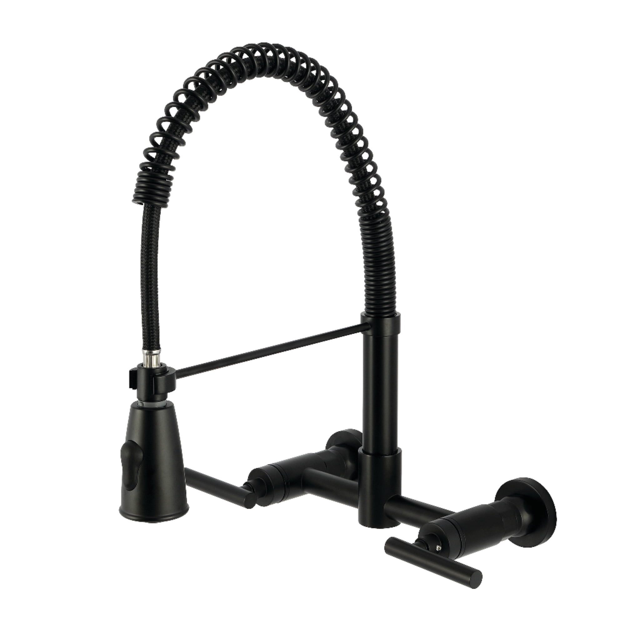 Kingston Brass GS8280CML Manhattan Double-Handle 2-Hole Wall-Mount Pre ...