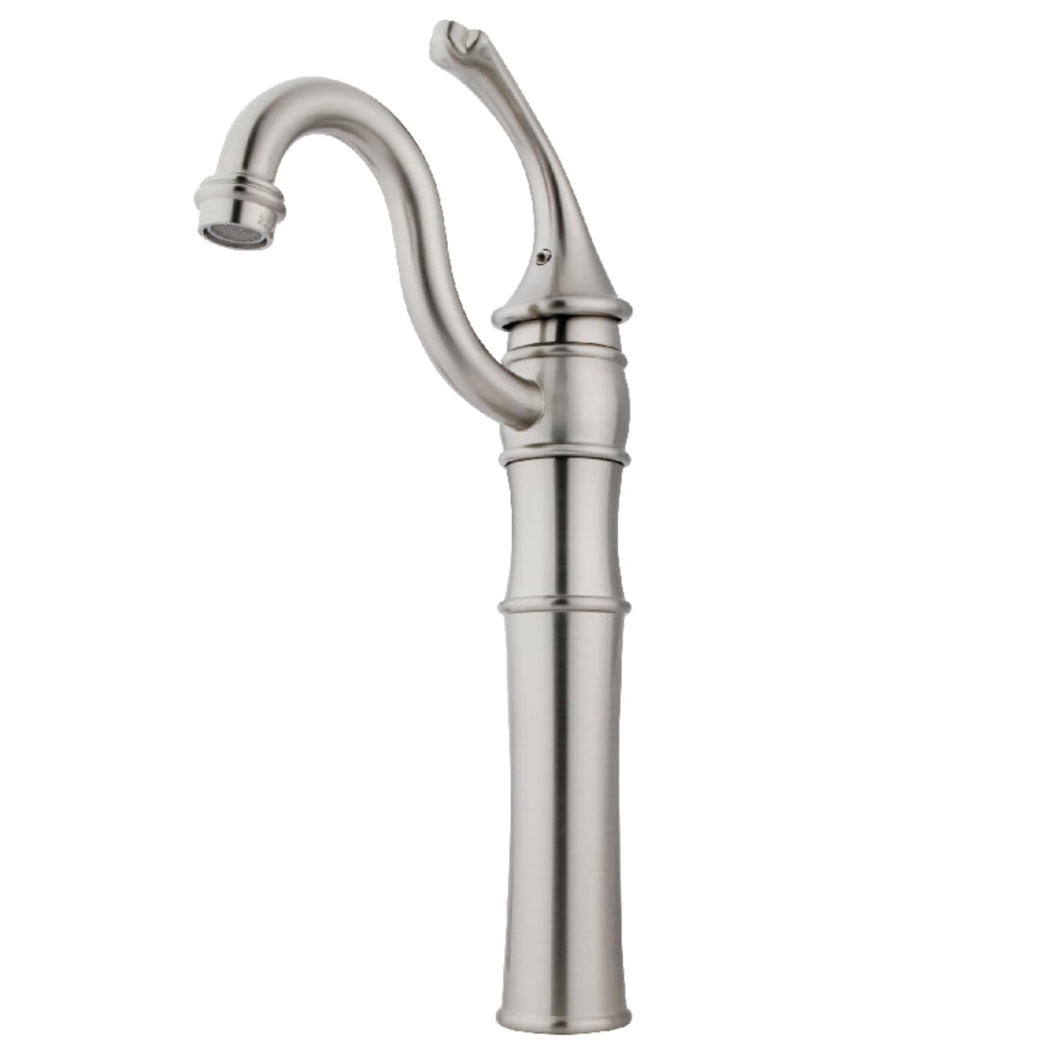 Kingston Brass Georgian Single-Handle Vessel Sink Faucet Brushed Nickel ...
