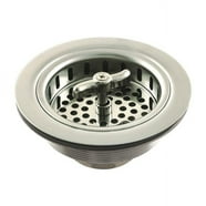 Kingston Brass DTL100MB Round Overflow Plate with Trip Lever Drain ...
