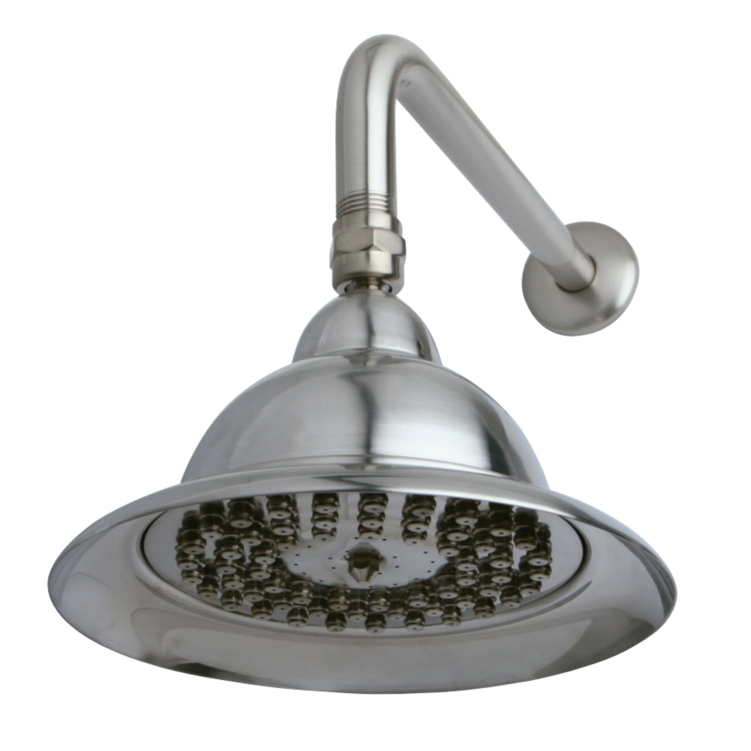 Kingston Brass K306C8CK Shower Scape 6" Bell-Shaped Brass Shower Head ...