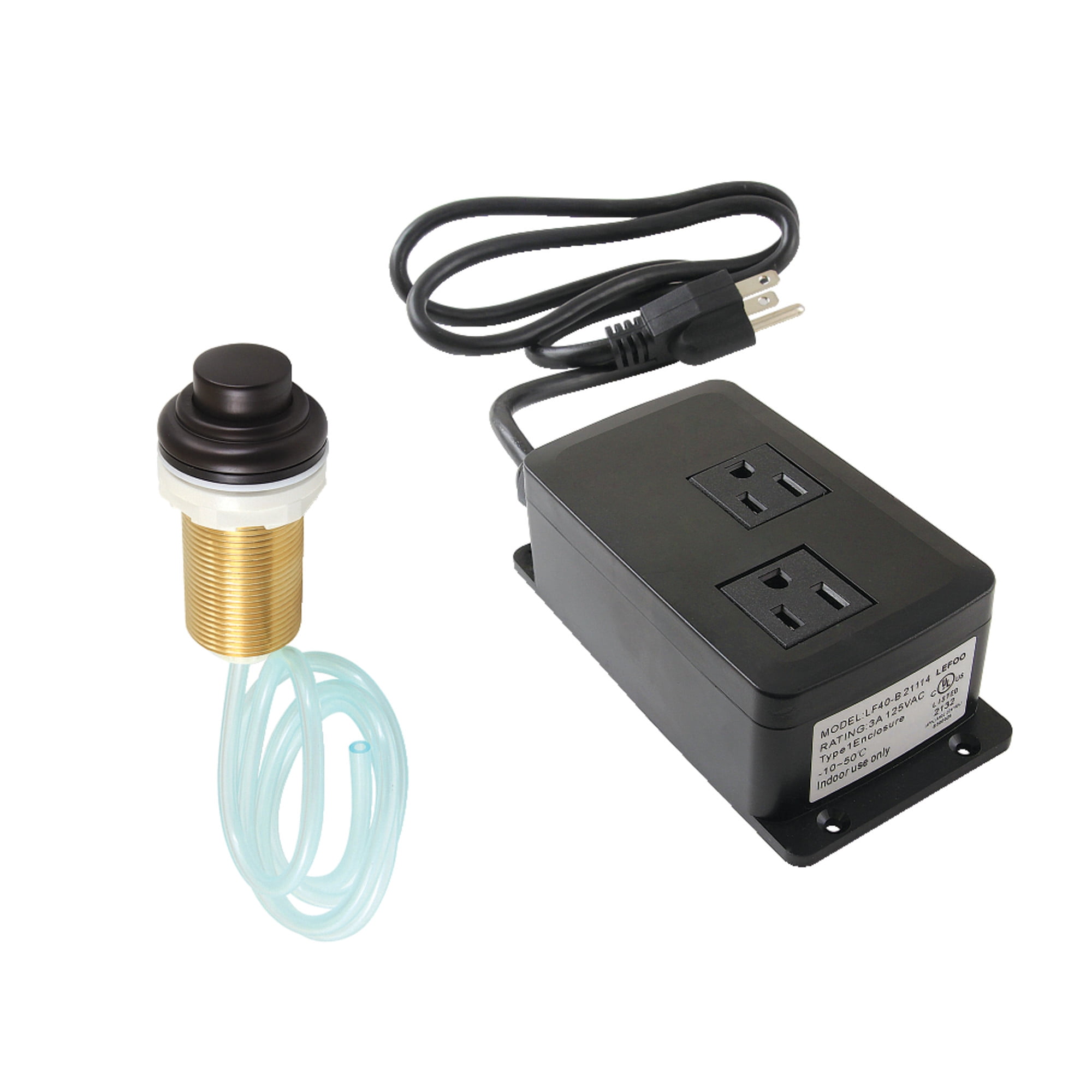 Kingston Brass KATDK215 Trimscape Dual Outlet Garbage Disposal Air ...