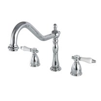 Kingston Brass Ks124.Axbs Heritage 1.8 GPM Widespread Bridge Kitchen Faucet - Copper - Walmart.com