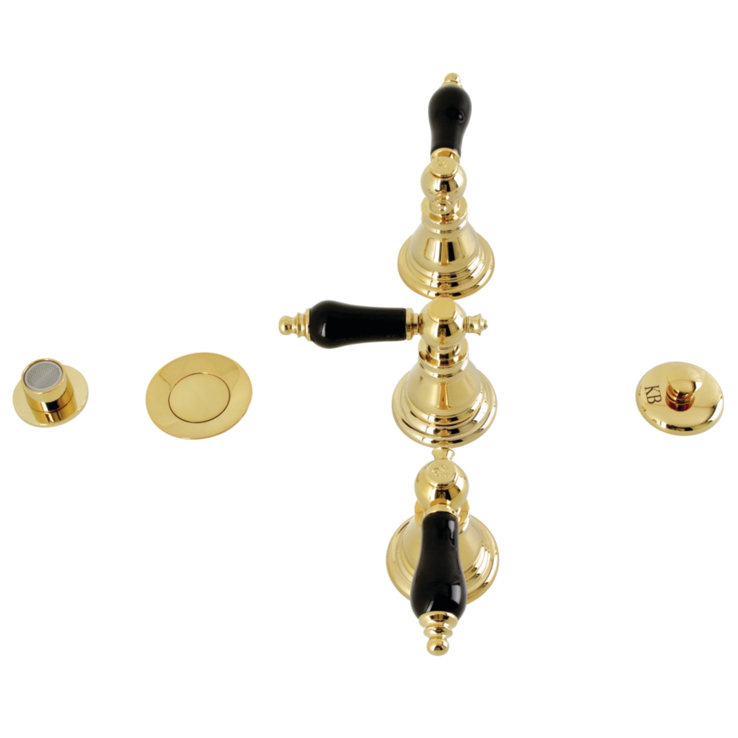 Kingston Brass KB322AKL Duchess Three-Handle Bidet Faucet, Polished ...