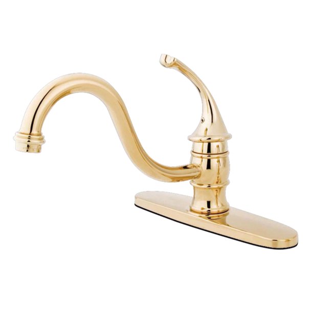 Kingston Brass KB3572GLLS Georgian 8" Centerset Kitchen Faucet without ...