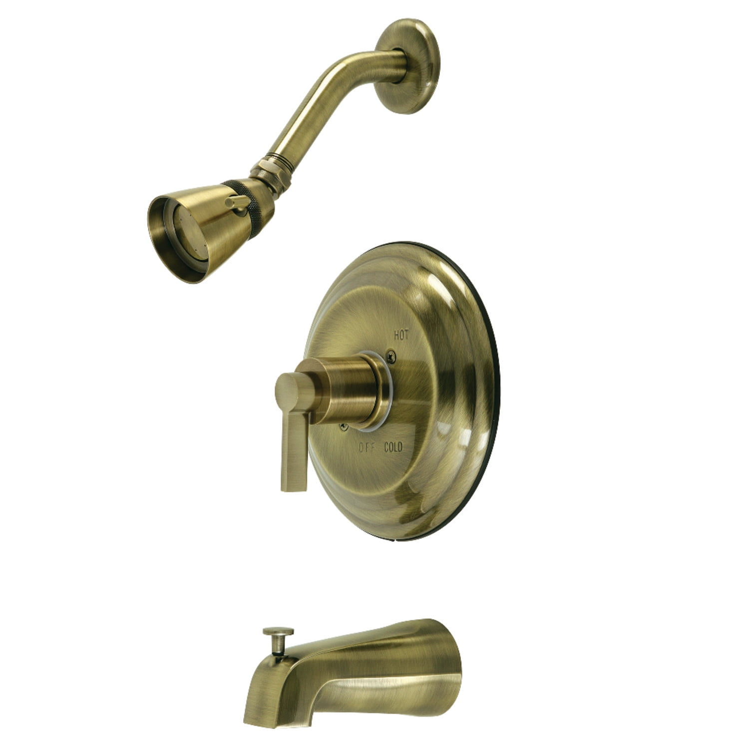 Kingston Brass KB3633NDL NuvoFusion Single-Handle Tub and Shower Faucet ...