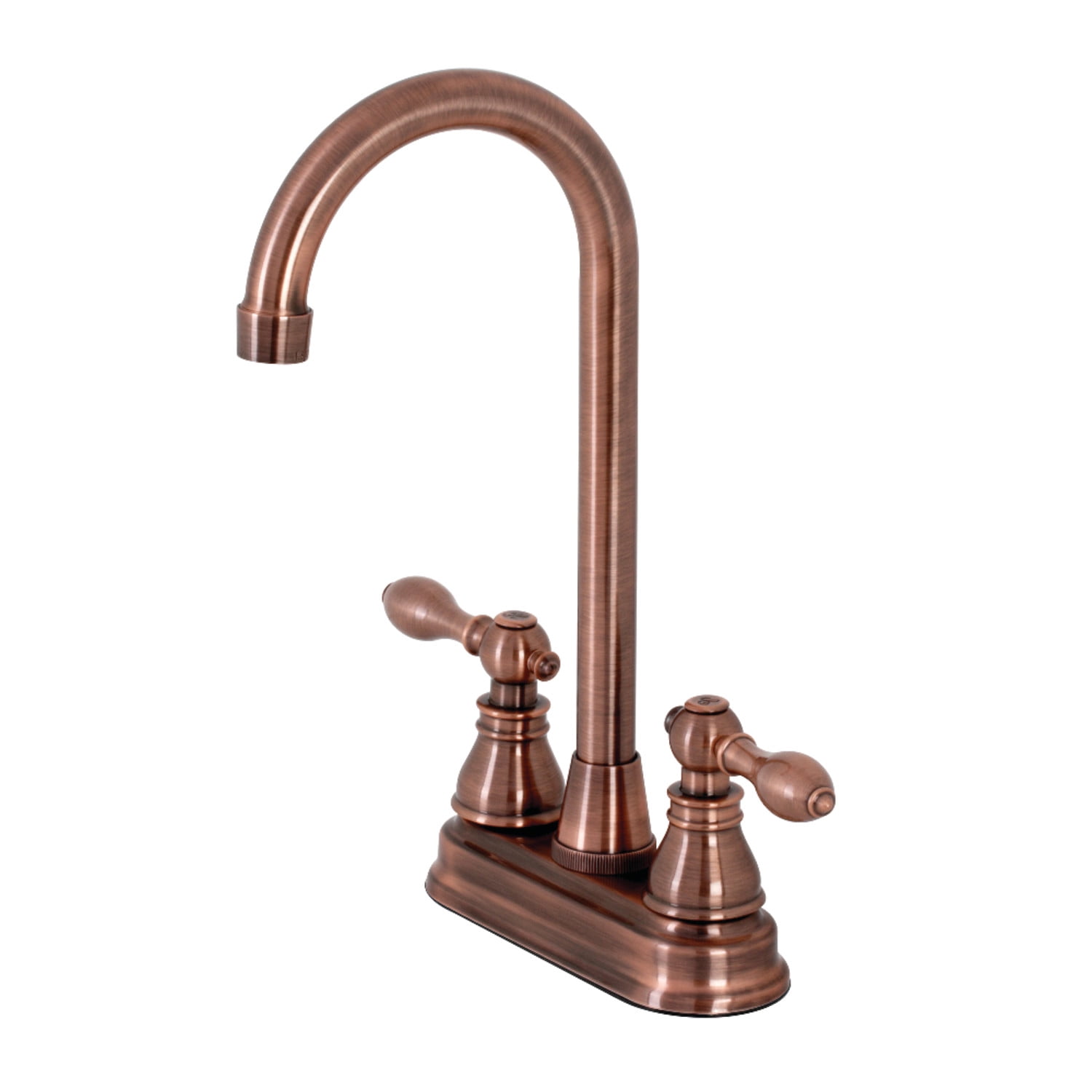 Kingston Brass KB496ACL American Classic Two-Handle High-Arc Bar Faucet ...