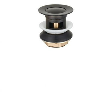 Kingston Brass Pop-Up Drain with Overflow 22 Gauge Brushed Brass ...