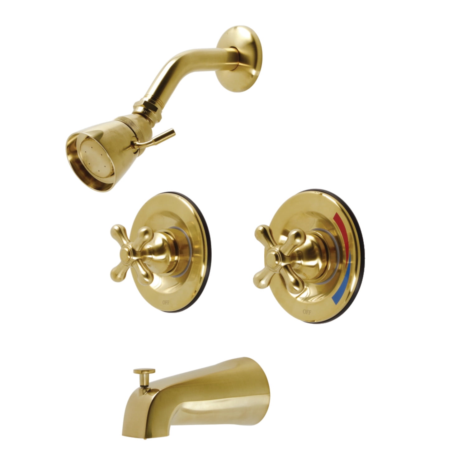 Kingston Brass KB667AX Vintage Pressure Balanced Two-Handle Tub and ...