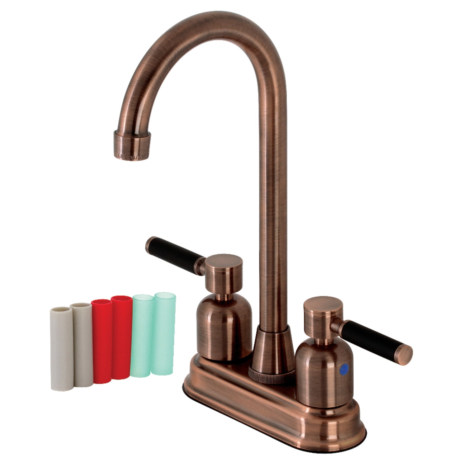 Kingston Brass KB849DKLAC Kaiser Bar Faucet, Antique Copper - Walmart.com