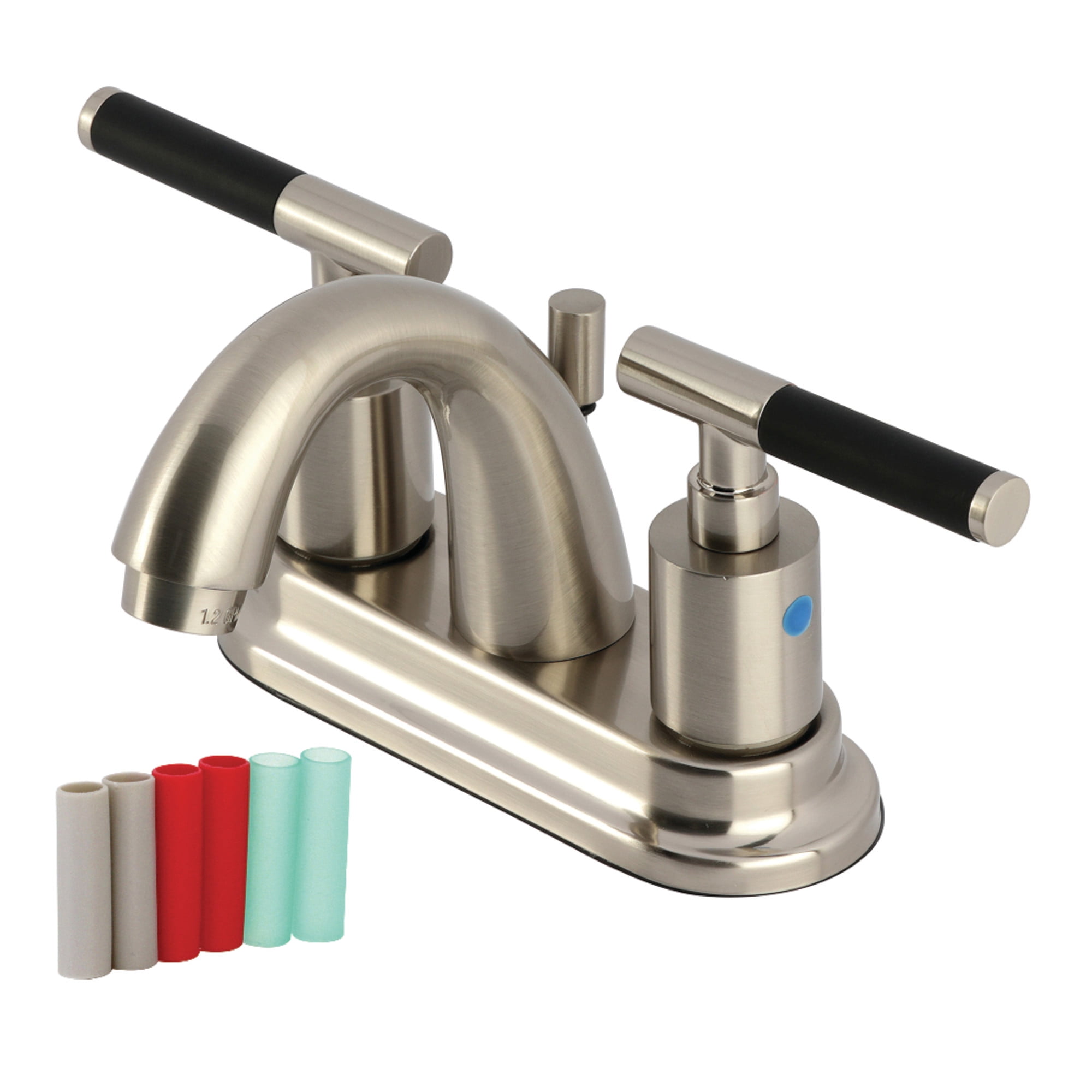Kingston Brass KB8618CKL Kaiser Double-Handle 4" Centerset Bathroom ...