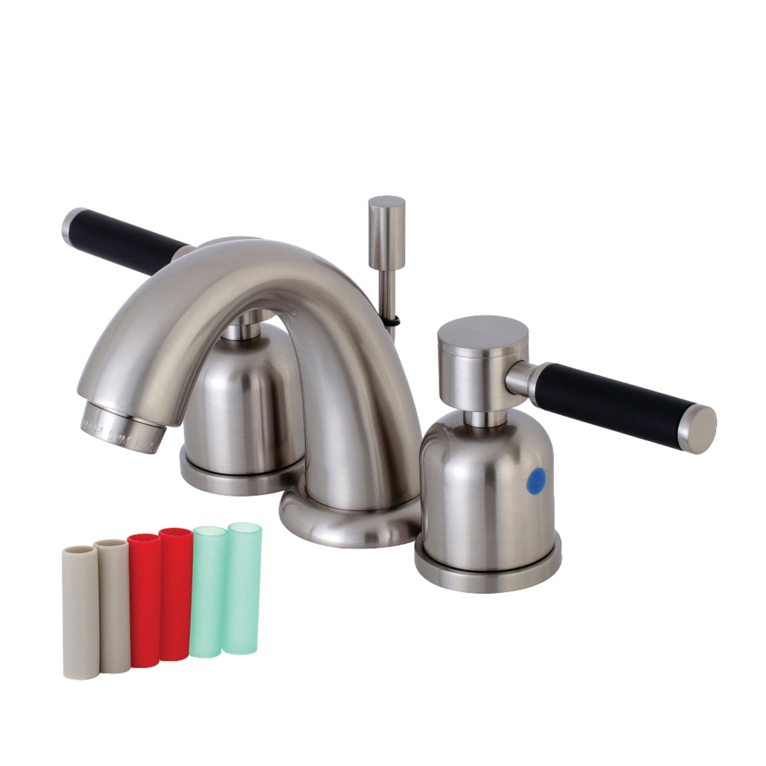 Kingston Brass KB8918DKL Kaiser Widespread Bathroom Faucet, Brushed ...
