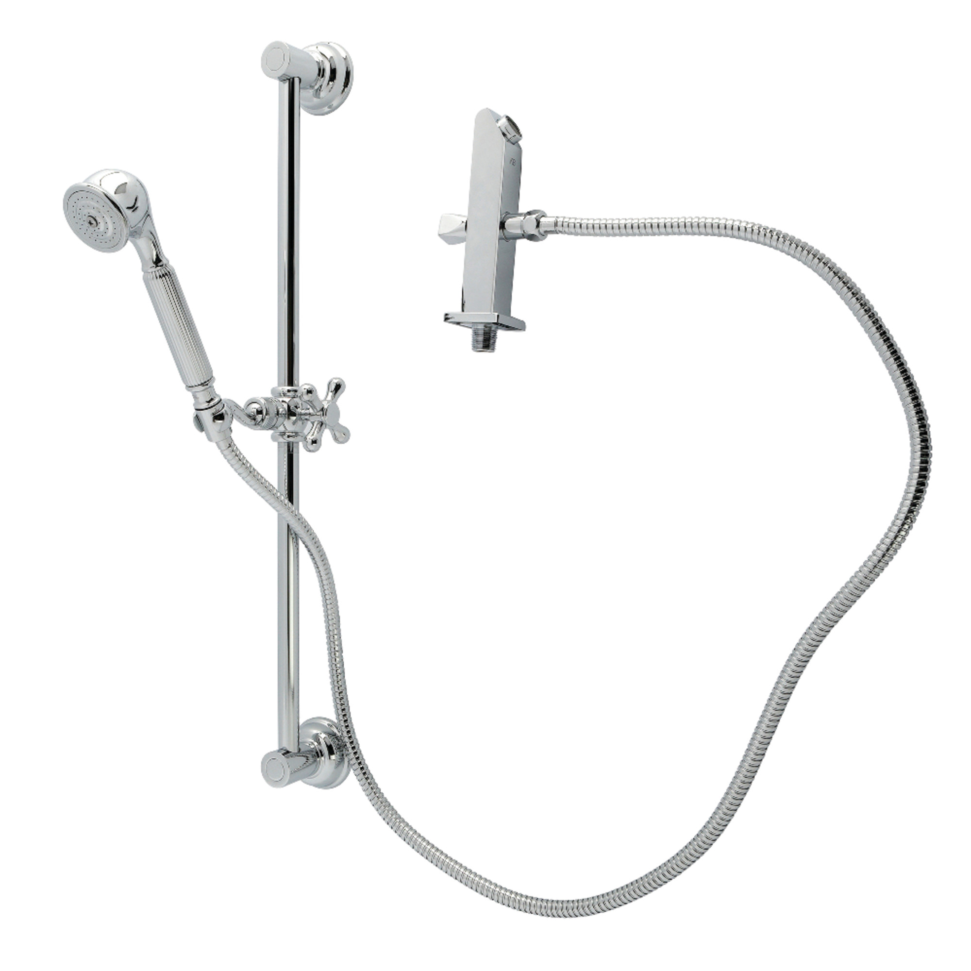 Kingston Brass KCK3321W1 Made to Match Shower System with Slide/Grab ...