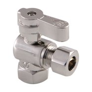 Kingston Brass KF4320MB 1/2" Sweat x 3/8" OD Comp Angle Stop Valve ...
