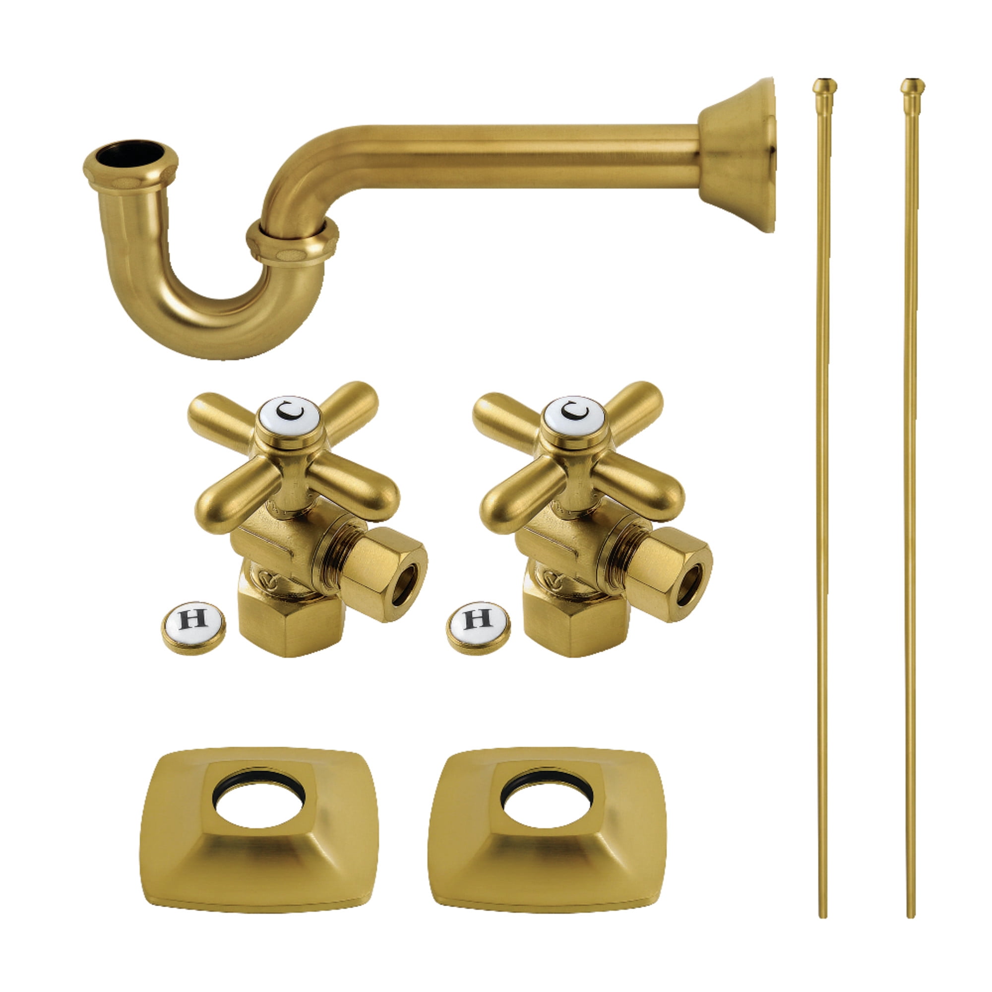 Kingston Brass KPK110P7 Gehry Modern Plumbing Sink Trim Kit with P-Trap ...