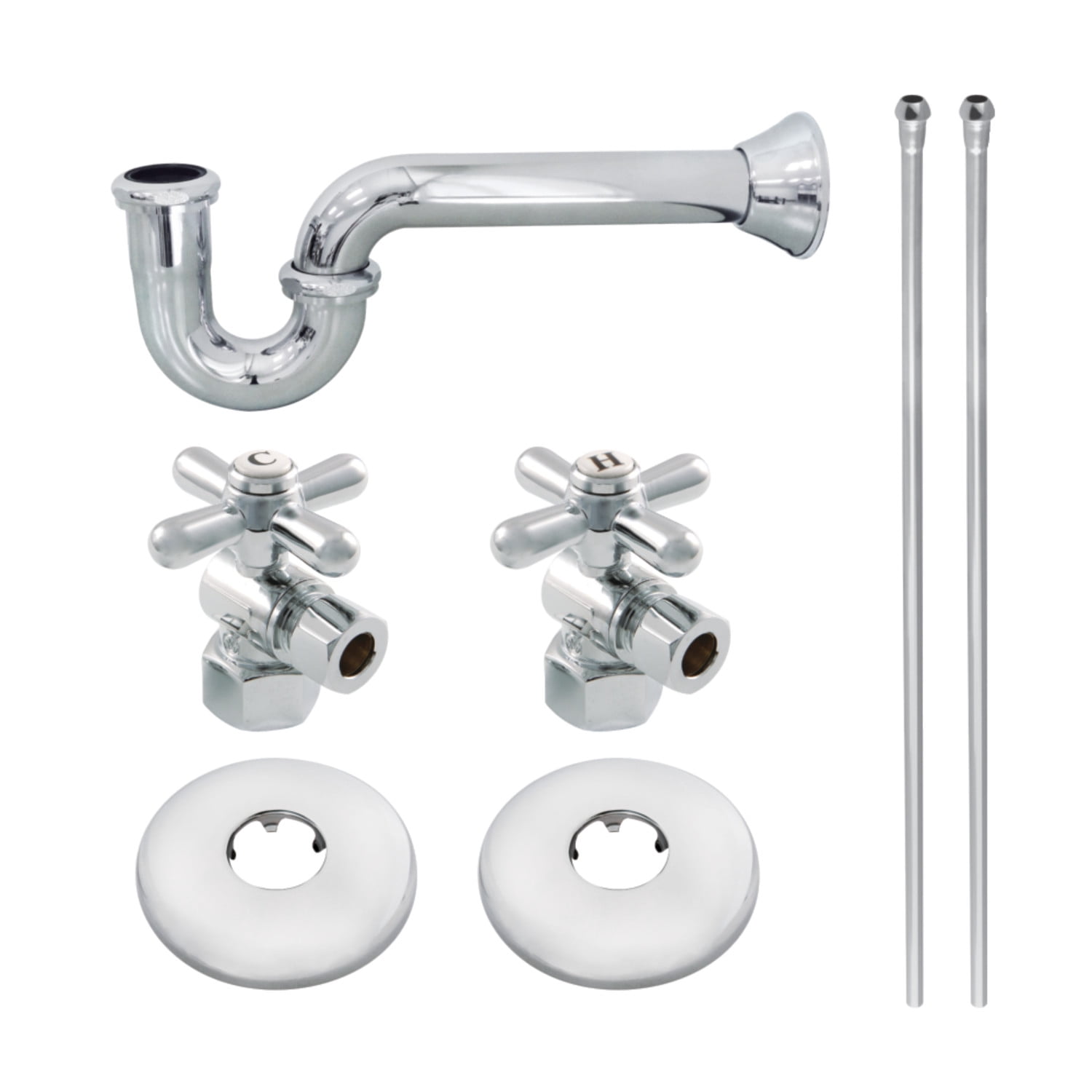 Kingston Brass KPK201 Standard Mount Gourmet Scape Plumbing Supply Kit ...