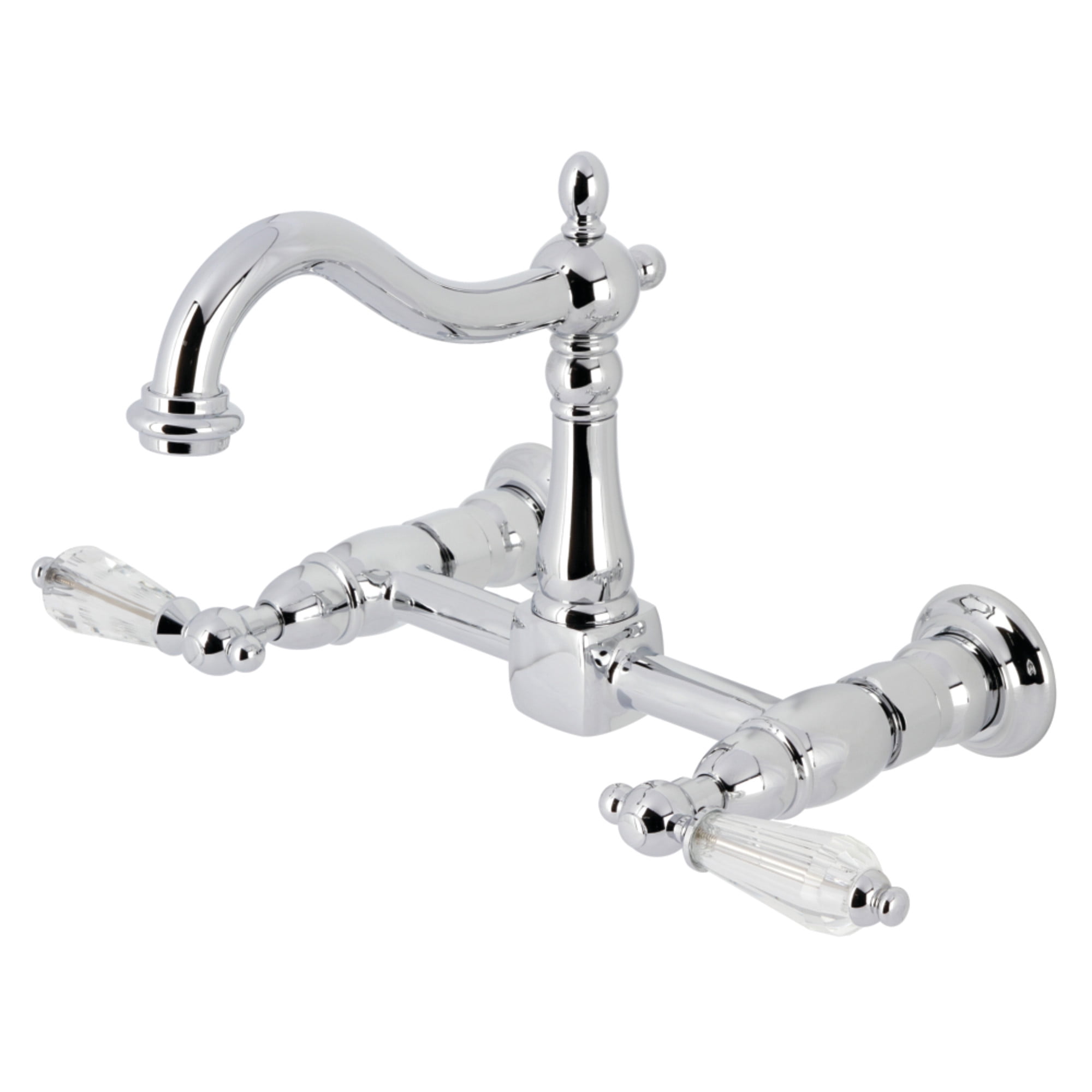 Kingston Brass KS1261WLL Willshire Double-Handle Wall-Mount Bridge ...