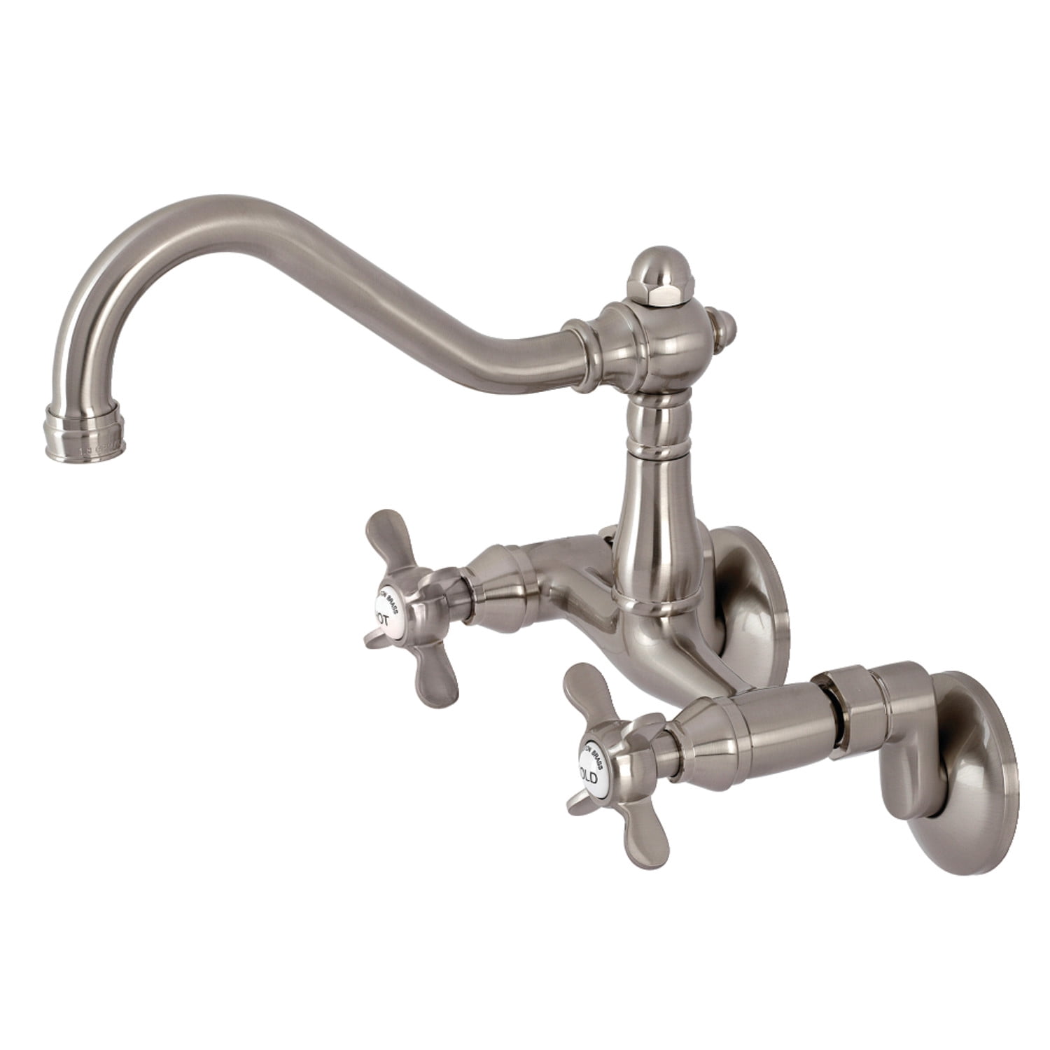 Kingston Brass KS3228BEX 6-Inch Adjustable Center Wall Mount Kitchen ...
