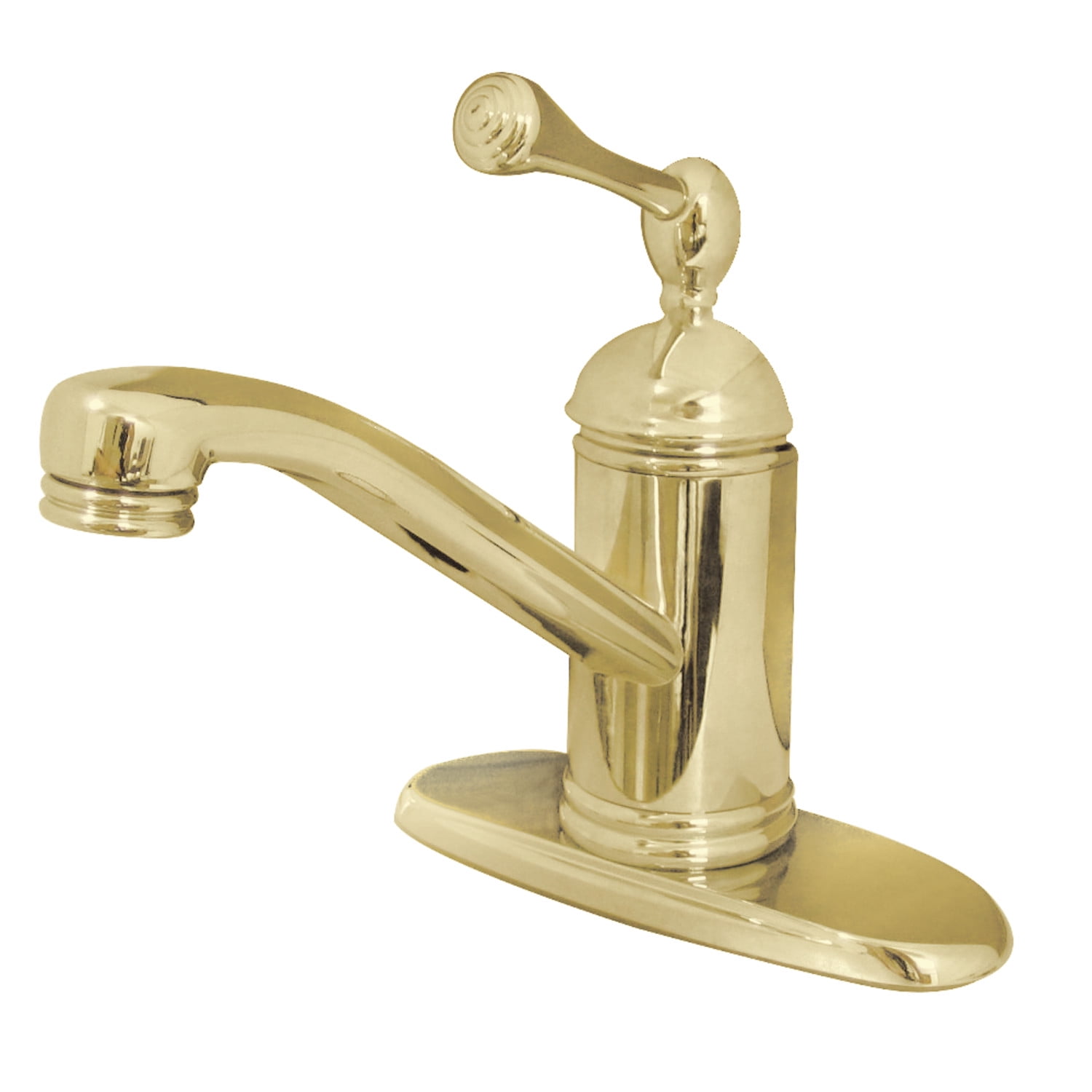 Kingston Brass KS3402BL Single-Handle Bathroom Faucet, Polished Brass ...