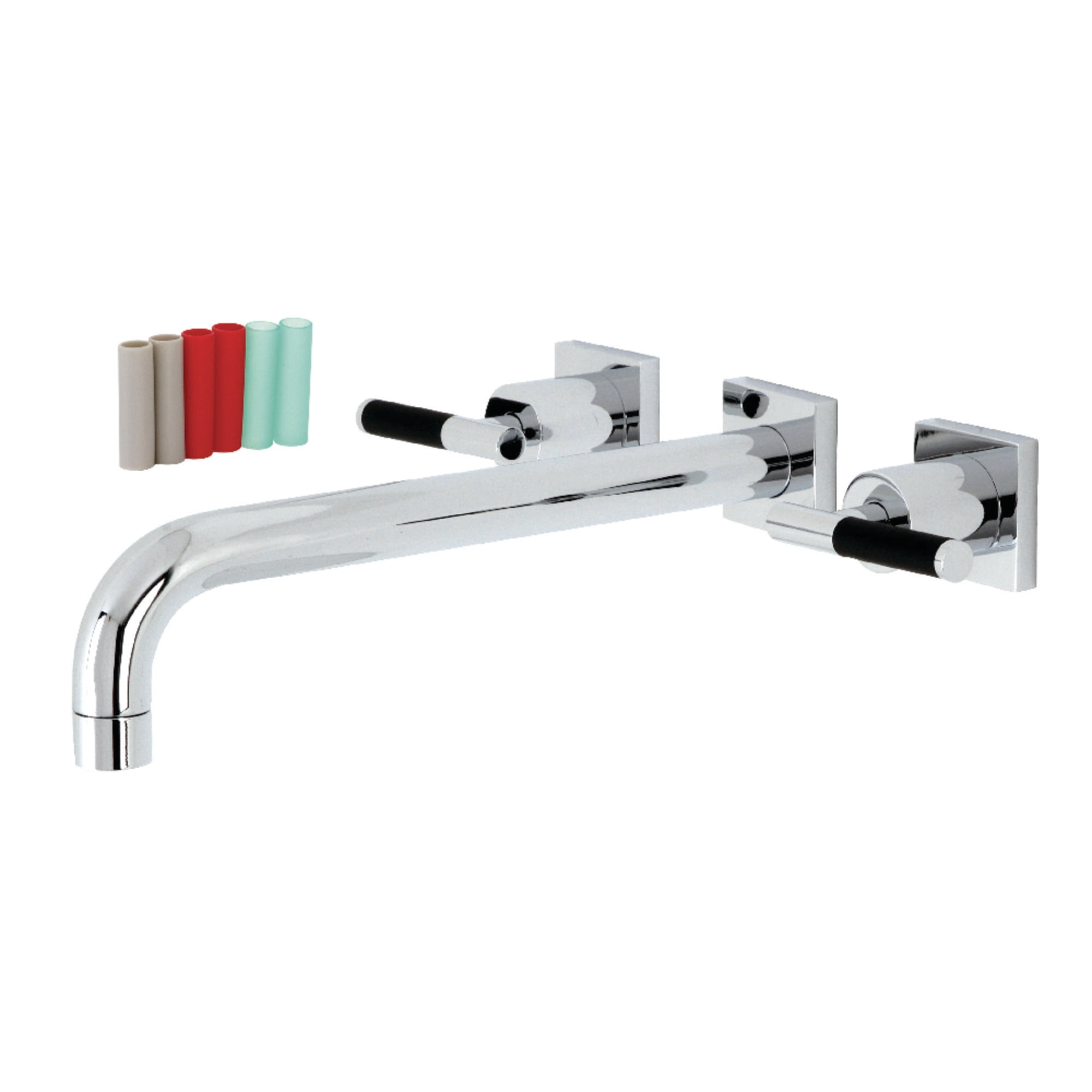 Kingston Brass KS6051CKL Kaiser Two-Handle Wall Mount Roman Tub Faucet ...