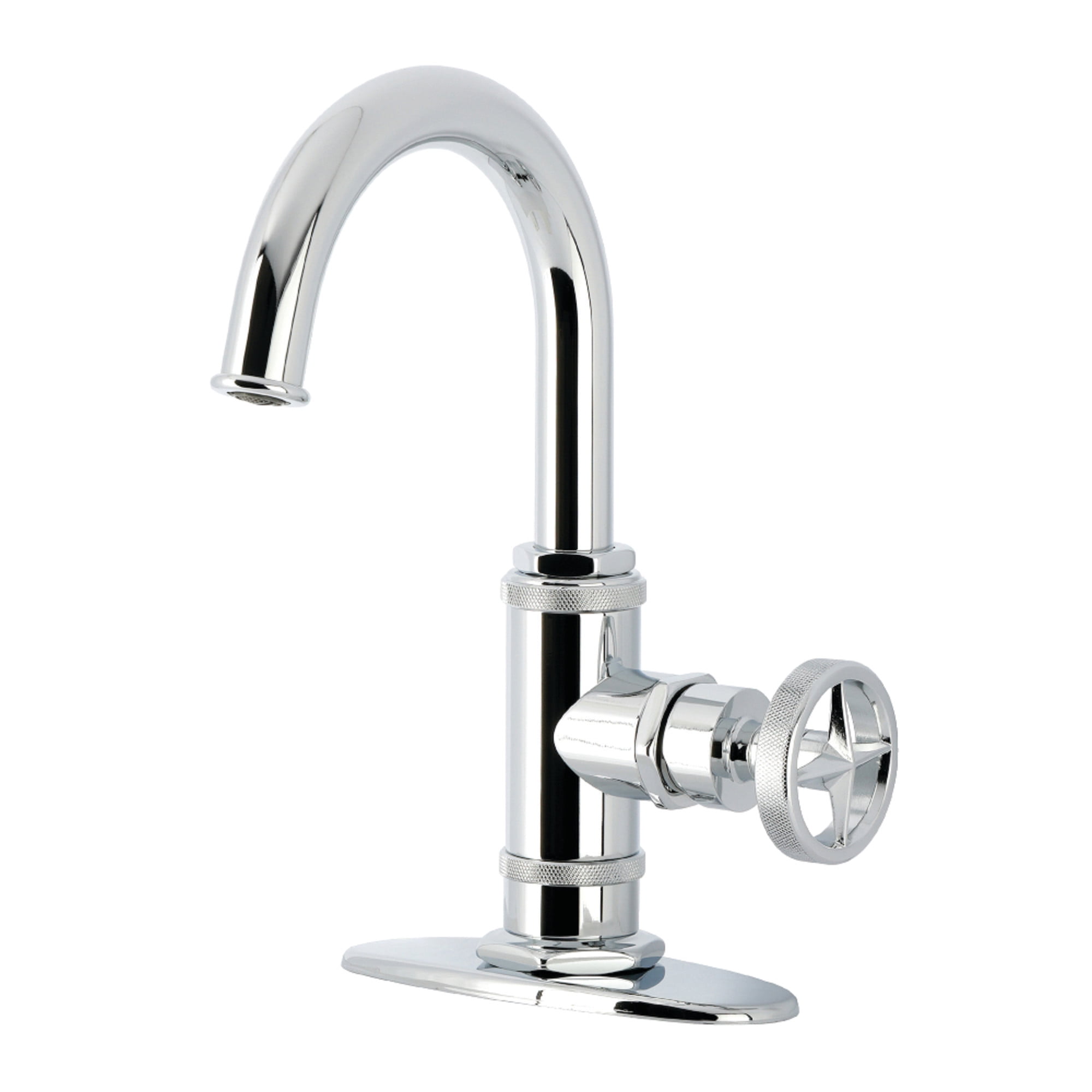 Kingston Brass KSD2211RNX Ostro One-Handle Single-Hole Bathroom Faucet ...