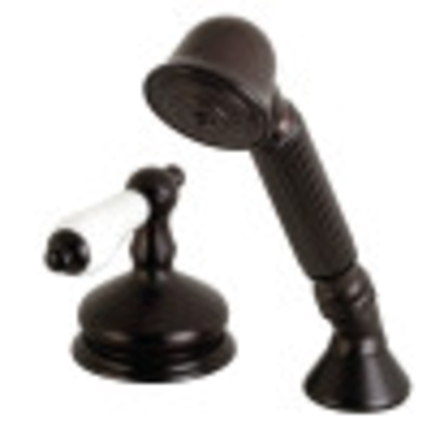Kingston Brass KSK3335PLTR Deck Mount Hand Shower with Diverter for ...