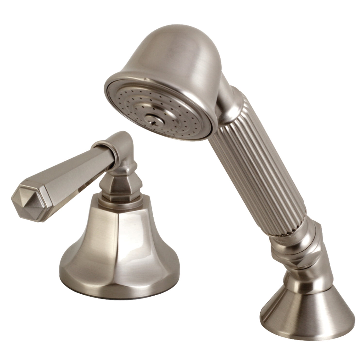 Kingston Brass KSK4308HLTR Deck Mount Hand Shower with Diverter for ...