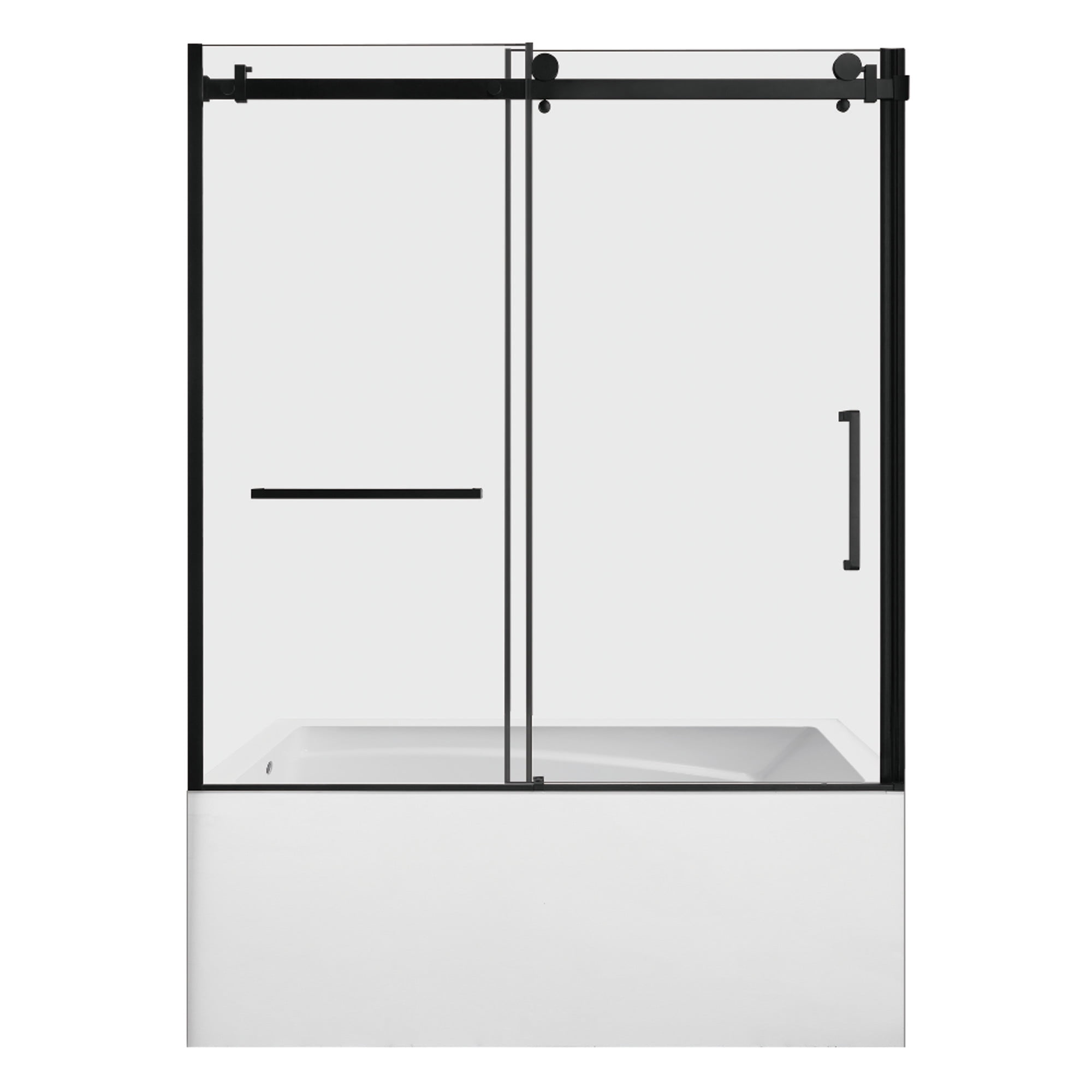 Kingston Brass KVTAM6032L22D0 60-Inch Acrylic Rectangular 3-Wall Anti ...