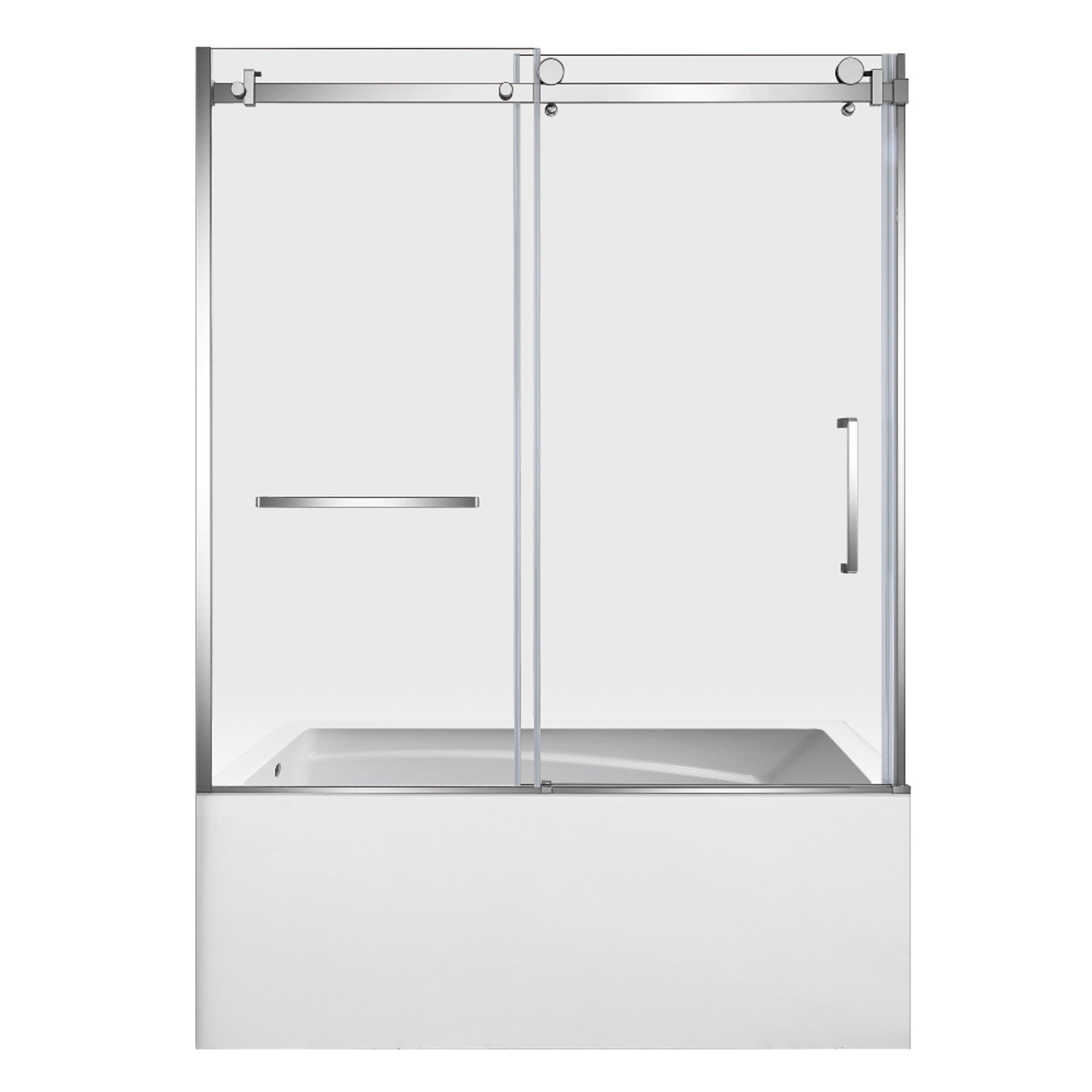 Kingston Brass KVTAM6032L22D1 60-Inch Acrylic Rectangular 3-Wall Anti ...