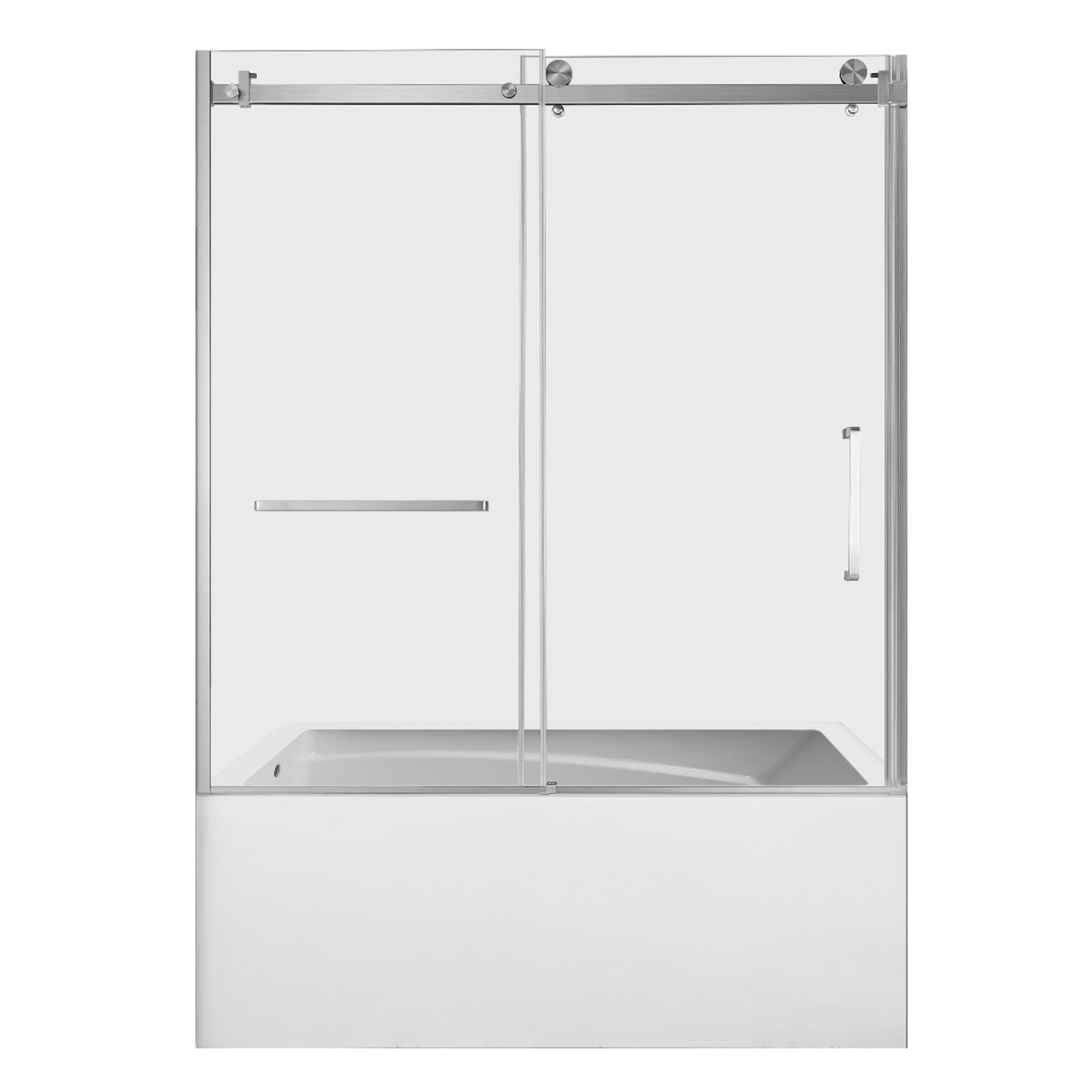 Kingston Brass KVTAM6032L22D8 60-Inch Acrylic Rectangular 3-Wall Anti ...