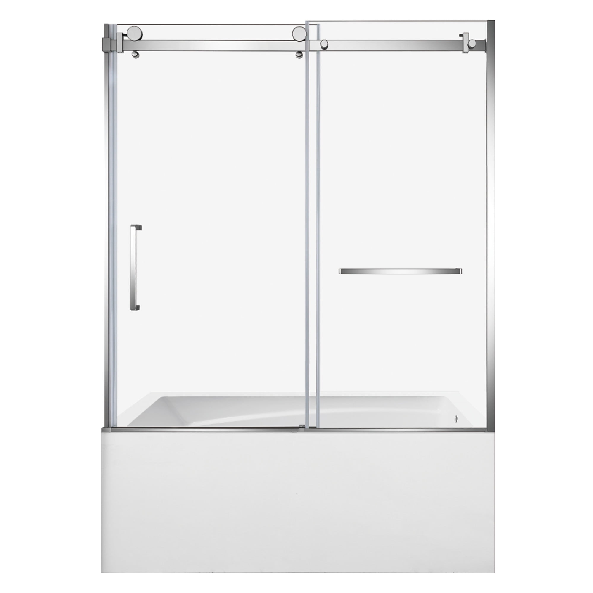 Kingston Brass KVTAM6032R22D1 60-Inch Acrylic Rectangular 3-Wall Anti ...