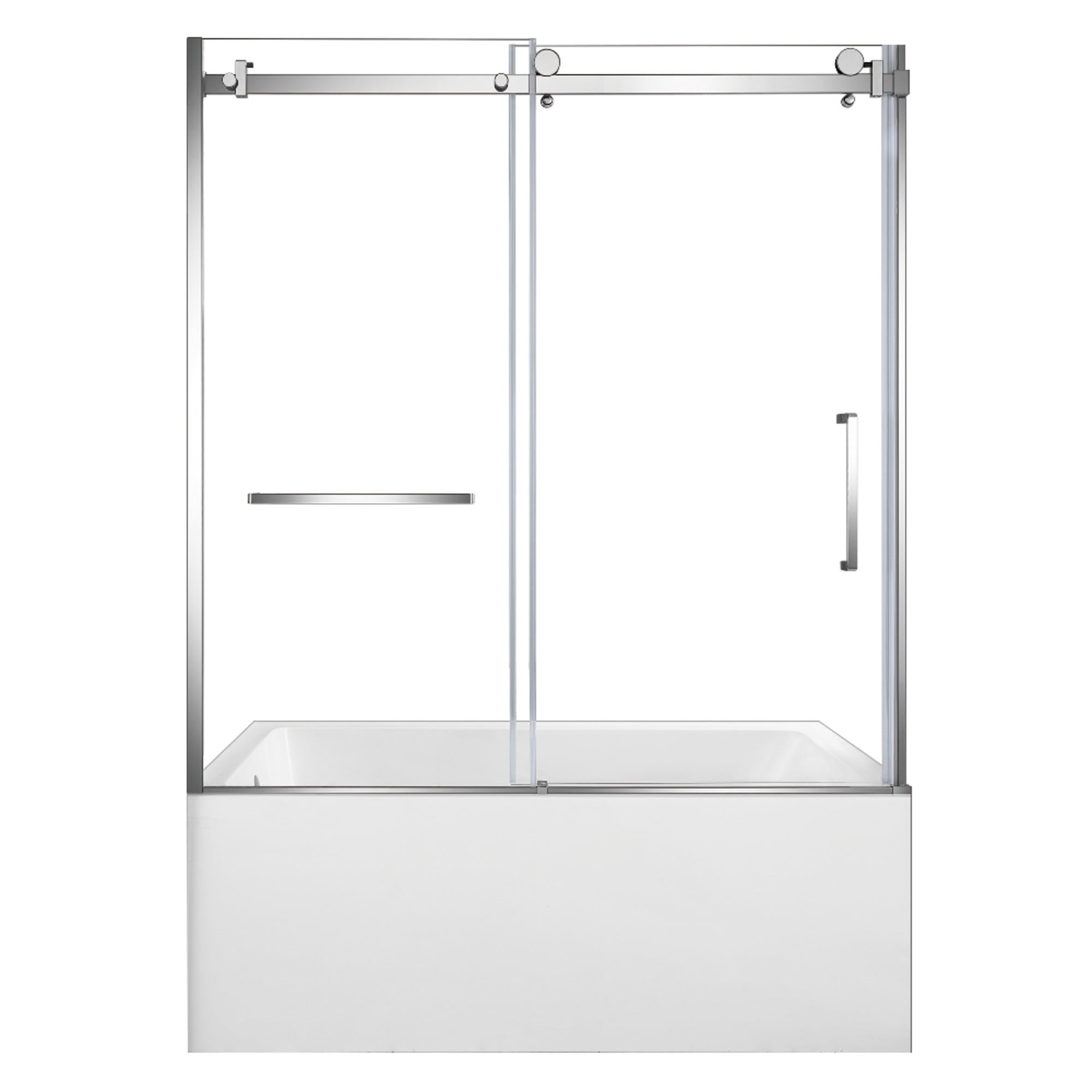 Kingston Brass KVTAP6031L22T1 60-Inch Acrylic Rectangular 3-Wall Anti ...