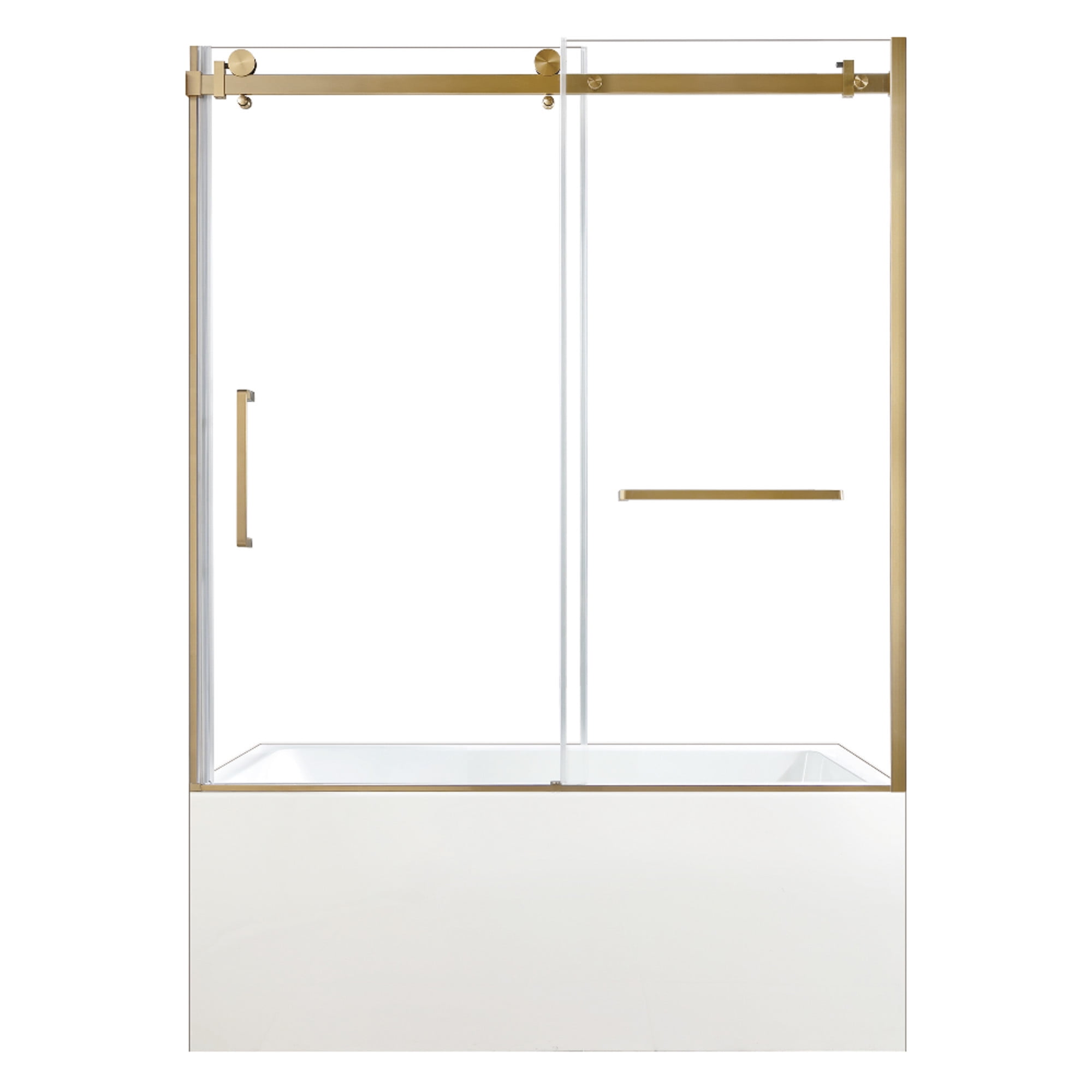 Kingston Brass KVTAP6031R22T7 60-Inch Acrylic Rectangular 3-Wall Anti ...