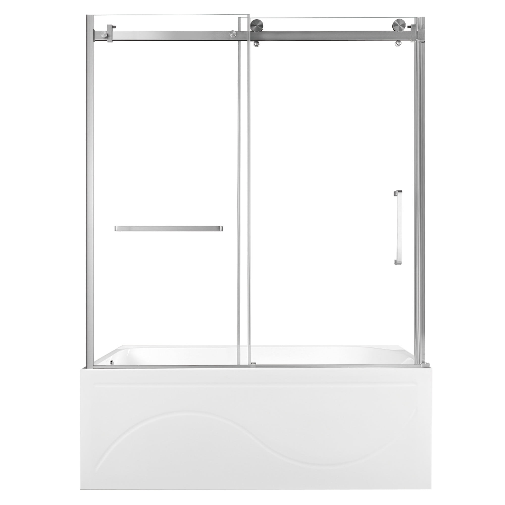 Kingston Brass KVTAP603216L8 60-Inch Acrylic Rectangular 3-Wall Anti ...