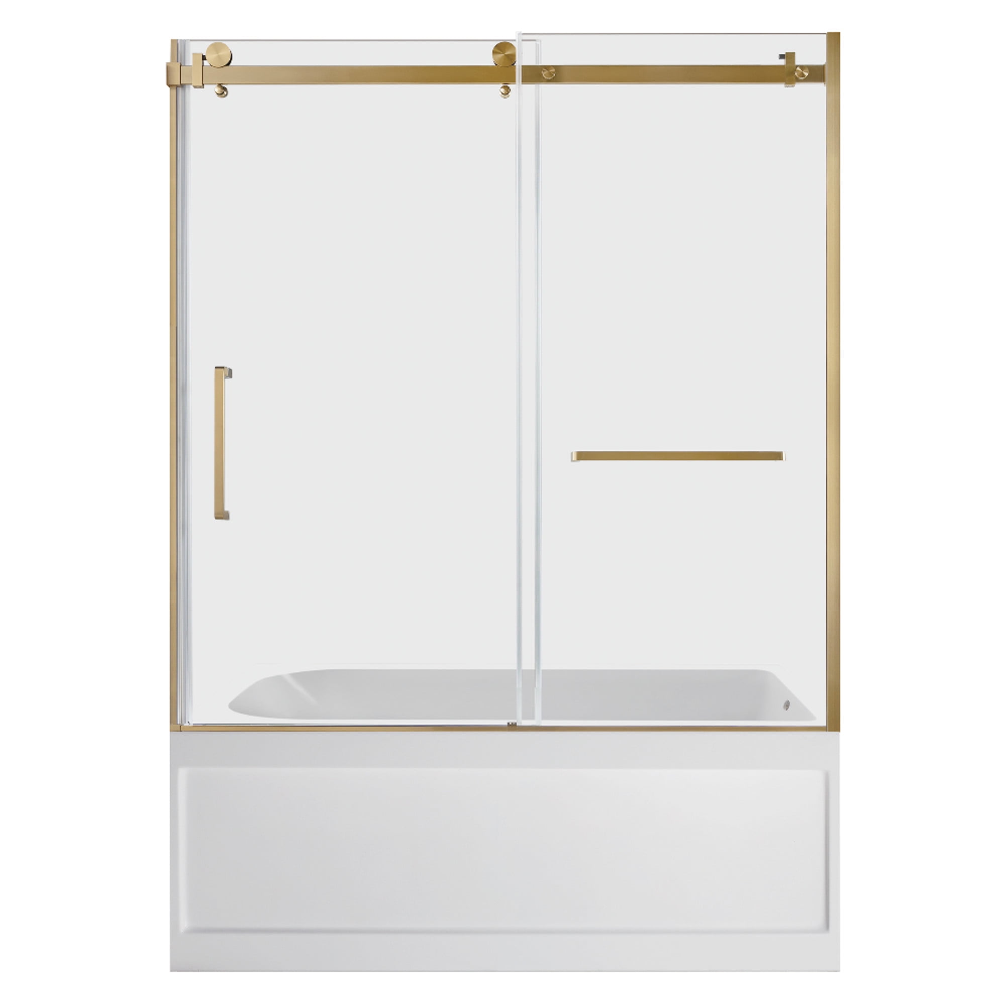 Kingston Brass KVTAP6032R21A7 60-Inch Acrylic Rectangular 3-Wall Anti ...