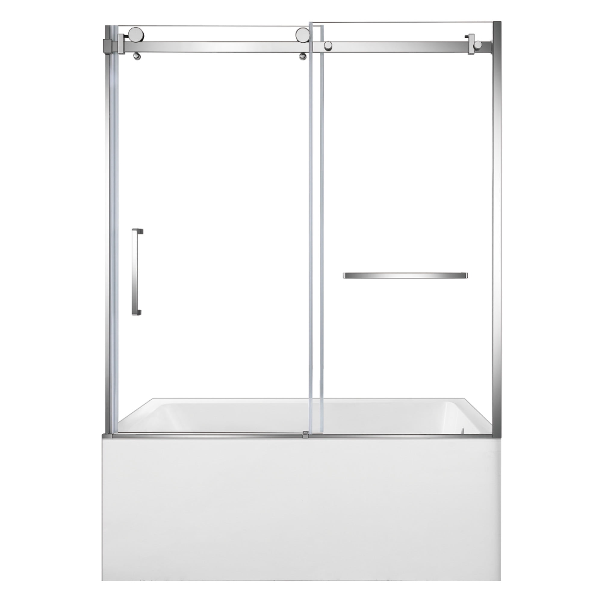 Kingston Brass KVTAP6032R22C1 60-Inch Acrylic Rectangular 3-Wall Anti ...