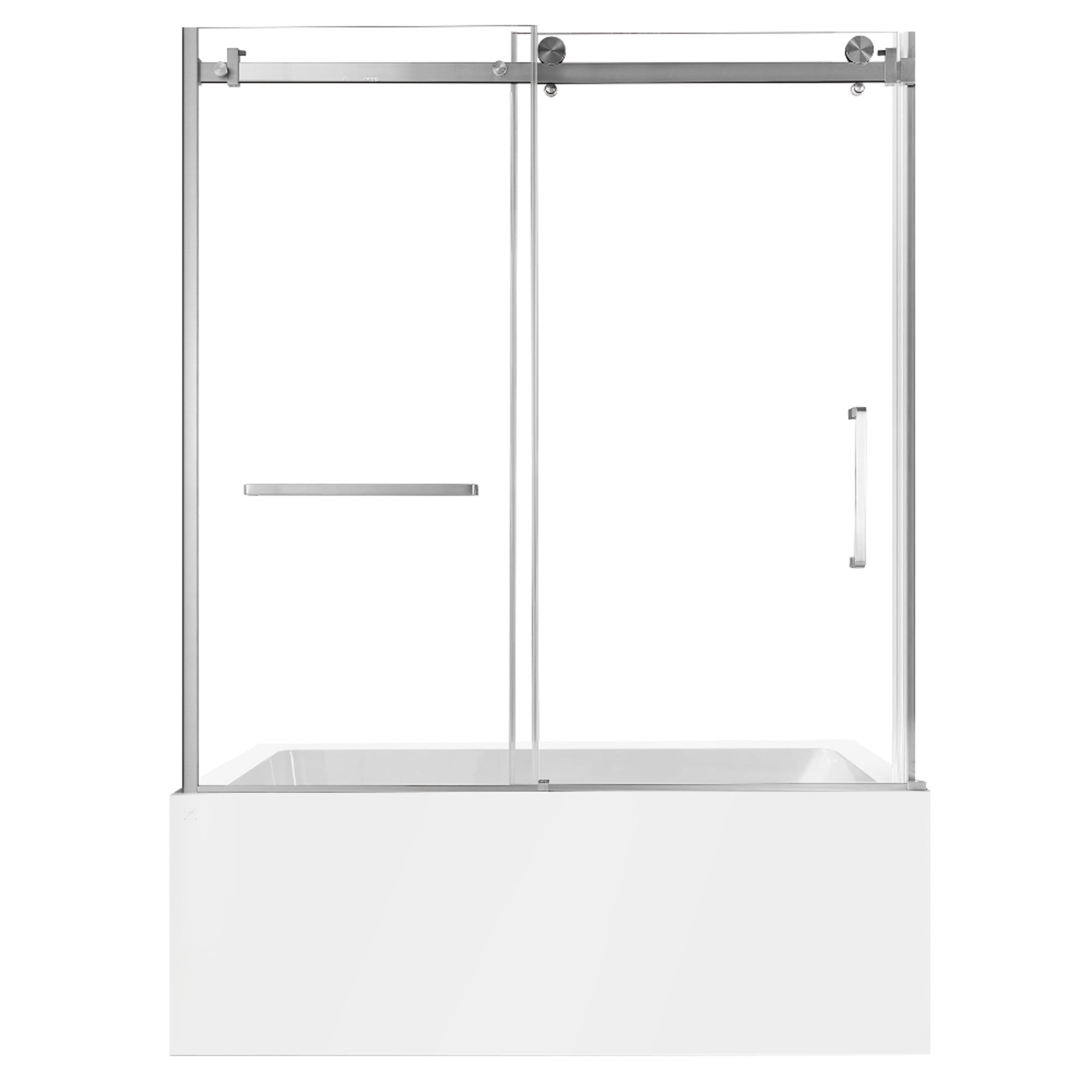 Kingston Brass KVTAP603622L8 60" Acrylic Rectangular 3-Wall Alcove Tub ...